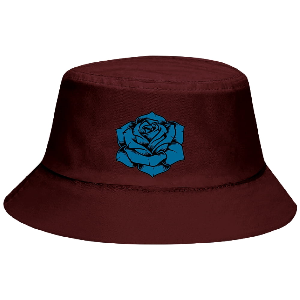 Ado Bucket Hat Merch Blue Rose Print Fisherman Hat Women Men Summer ...