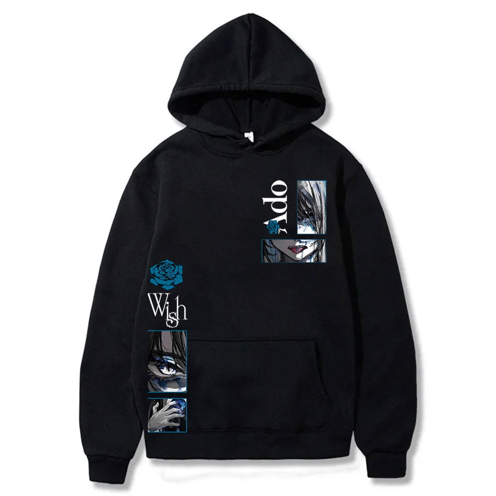 Ado Face Hoodies Wish World Tour Merch Singer New Logo Pullovers Unisex ...