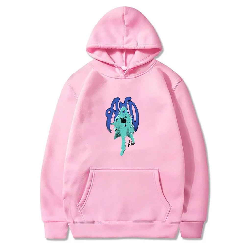 Ado Heart Hoodies Wish Tour Merch Hooded Sweatshirts Cosplay Women Men ...