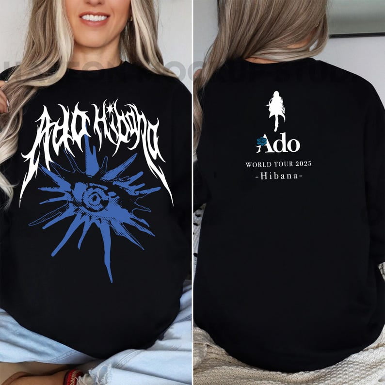 Ado Hibana Tour 2 Sided Shirt, Music Tour Shirt, Ado Fans Shirt, Hibana ...