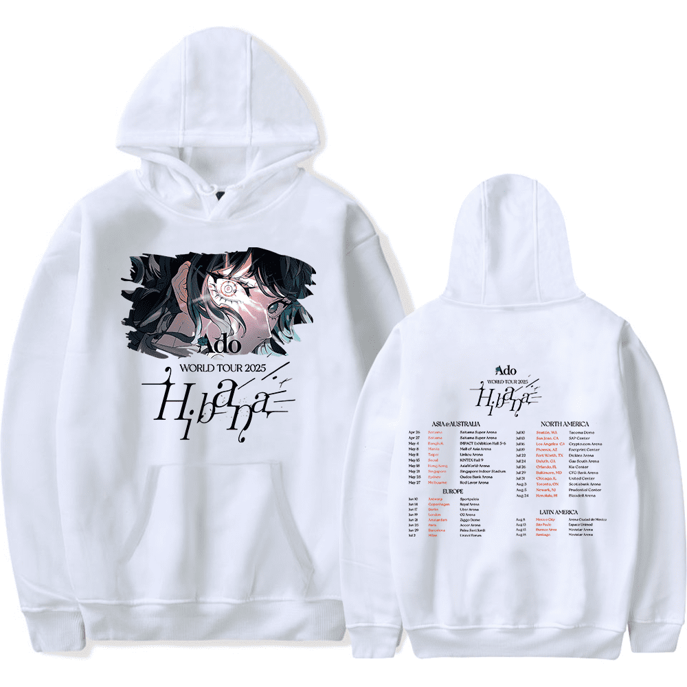 Ado Hibana World Tour 2025 Merch Hoodies Women Men Long Sleeve ...