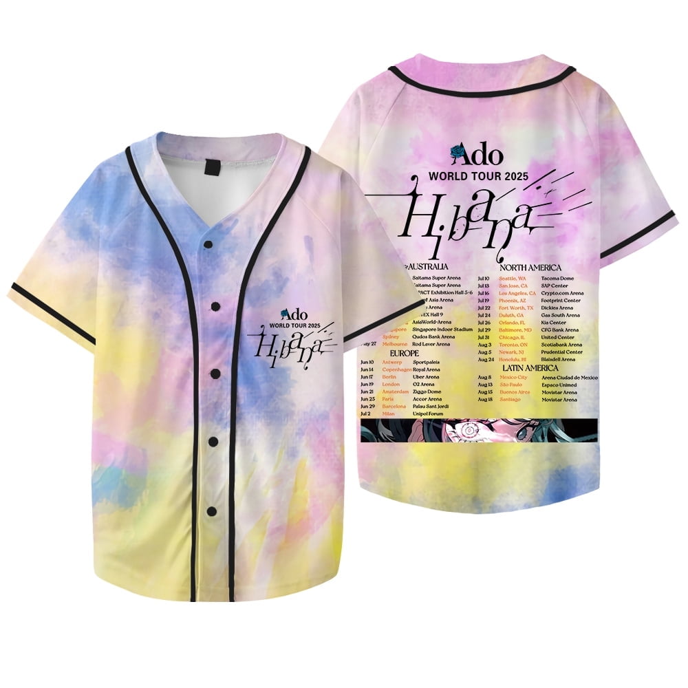 Ado Hibana World Tour Inspired 100% Cotton Power-Washed Baseball Jacket ...