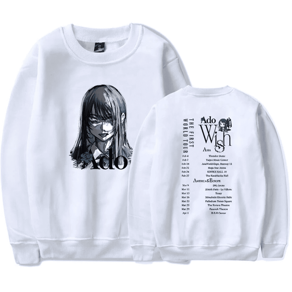 Ado Wish Tour 2024 Crewncek Sweatshirt Merch Casual Sweatshirt Unisex ...