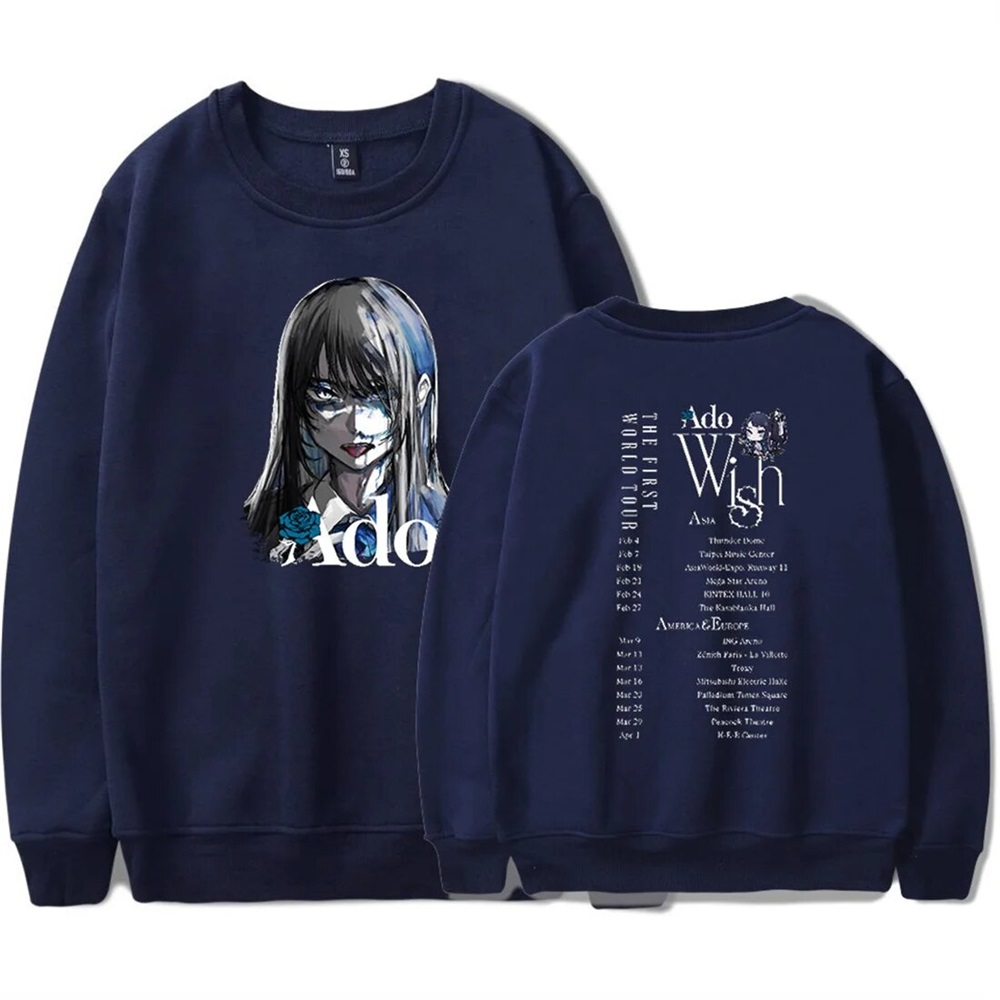 Ado Wish Tour 2024 Crewncek Sweatshirt Merch Casual Sweatshirt Unisex ...