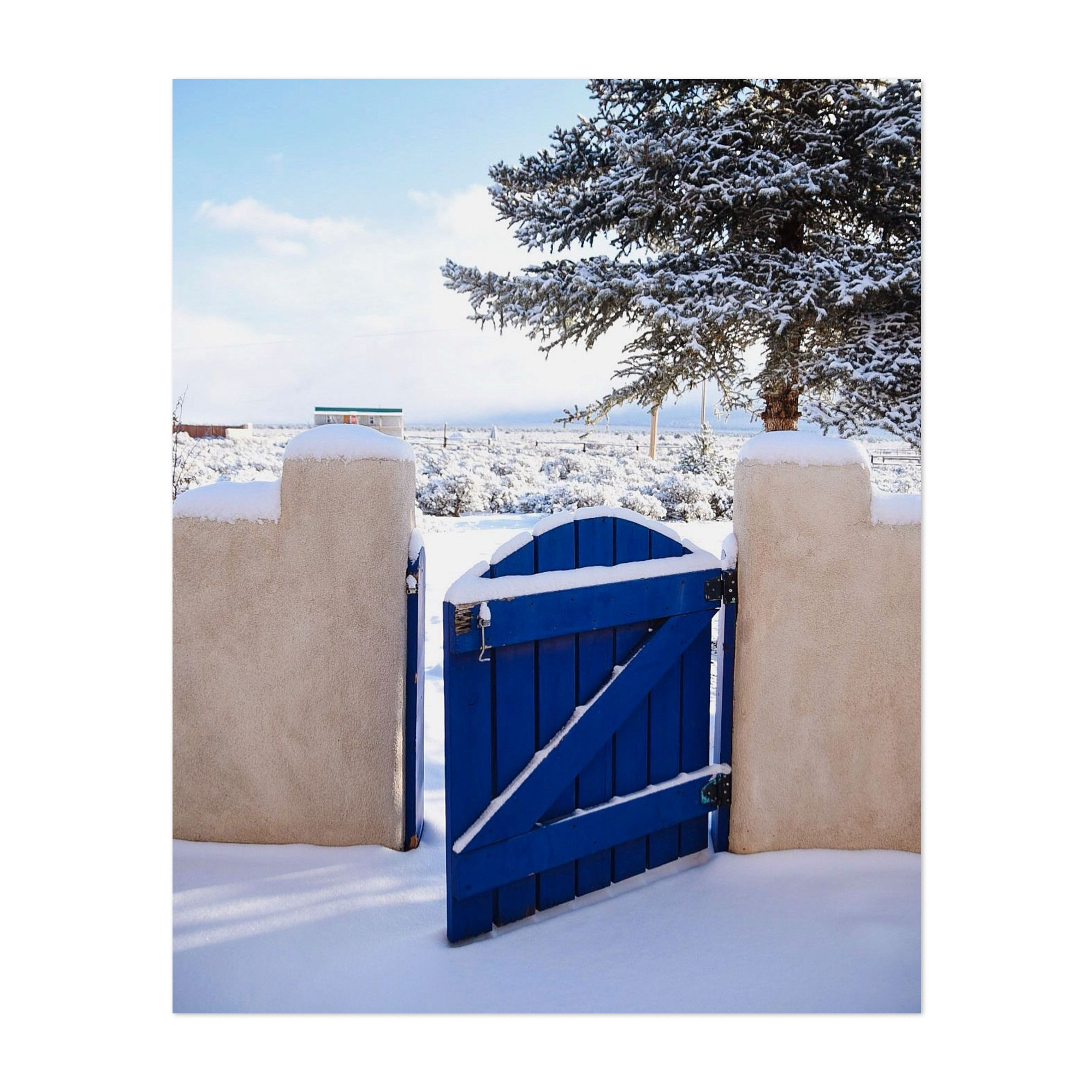 Adobe Door - Taos New Mexico Photography Winter Snow Landscape Rustic ...
