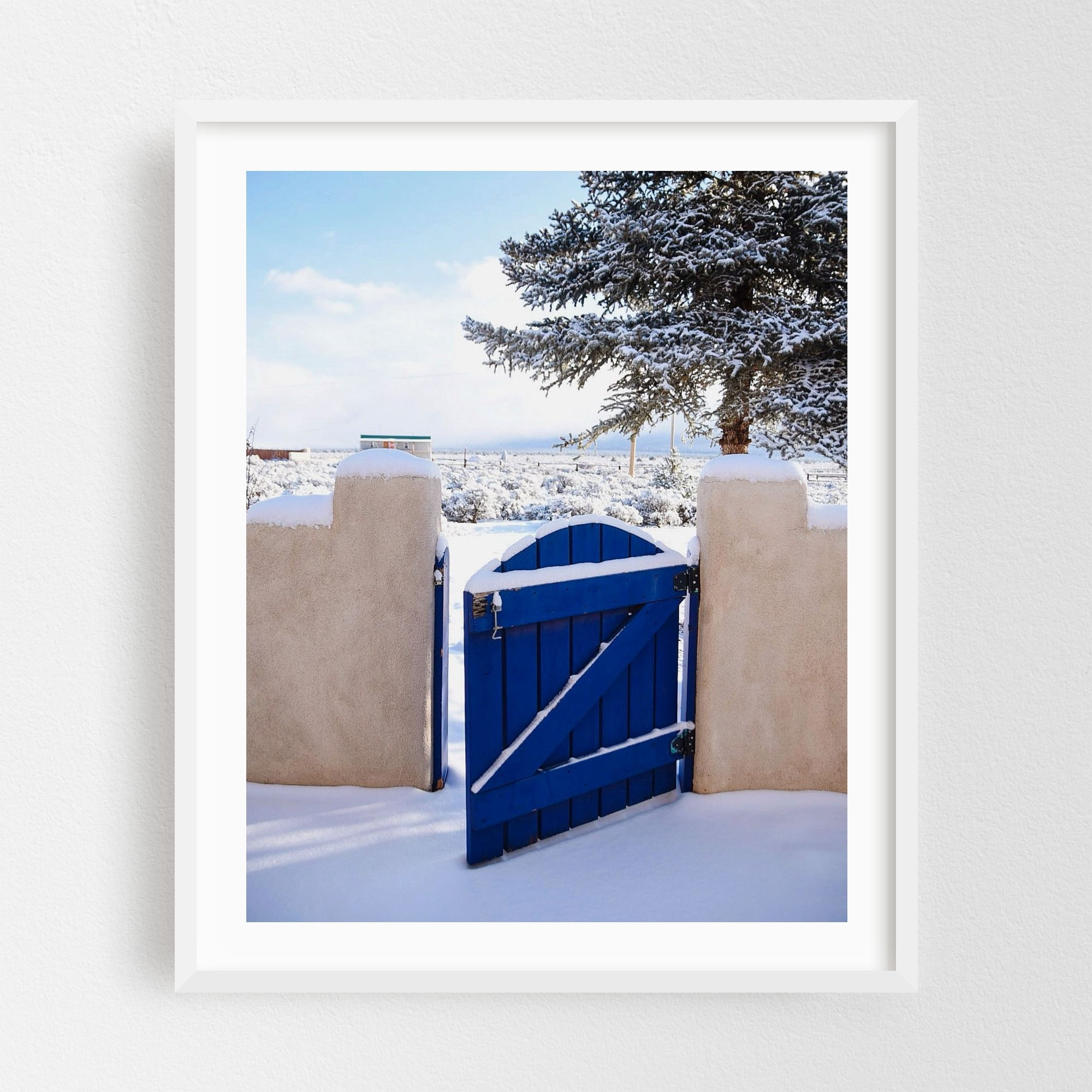 Adobe Door - Taos New Mexico Photography Winter Snow Landscape Rustic ...