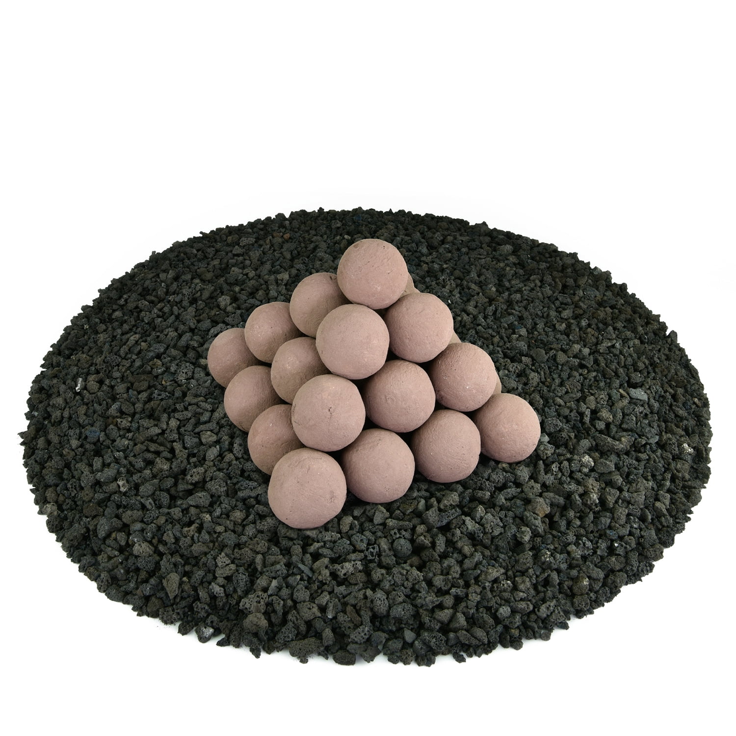 Adobe Red, Ceramic Fire Balls | 2" Set of 30 - Walmart.com