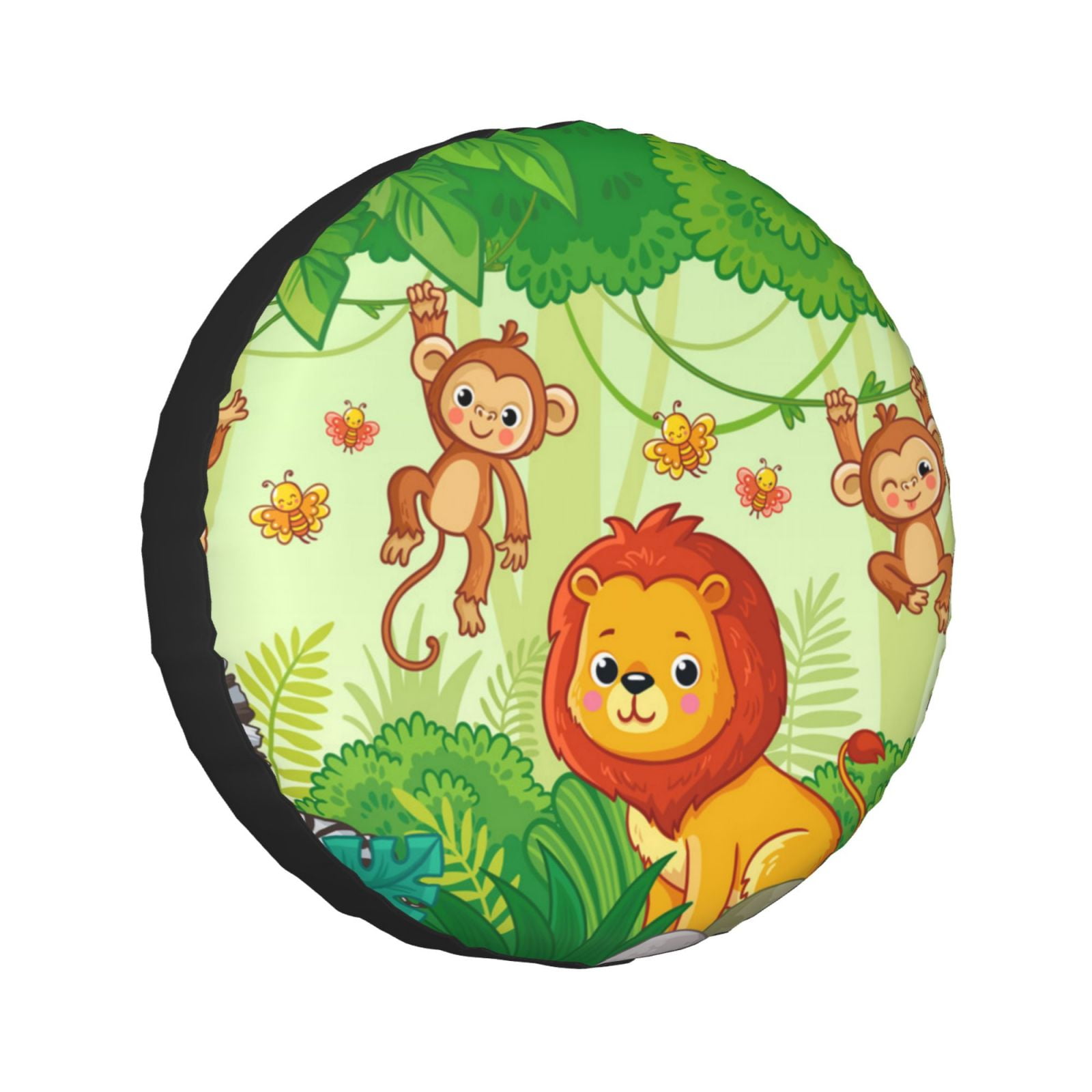 Adobk African Animals In The Jungle Spare Tire Wheel Cover For Car ...