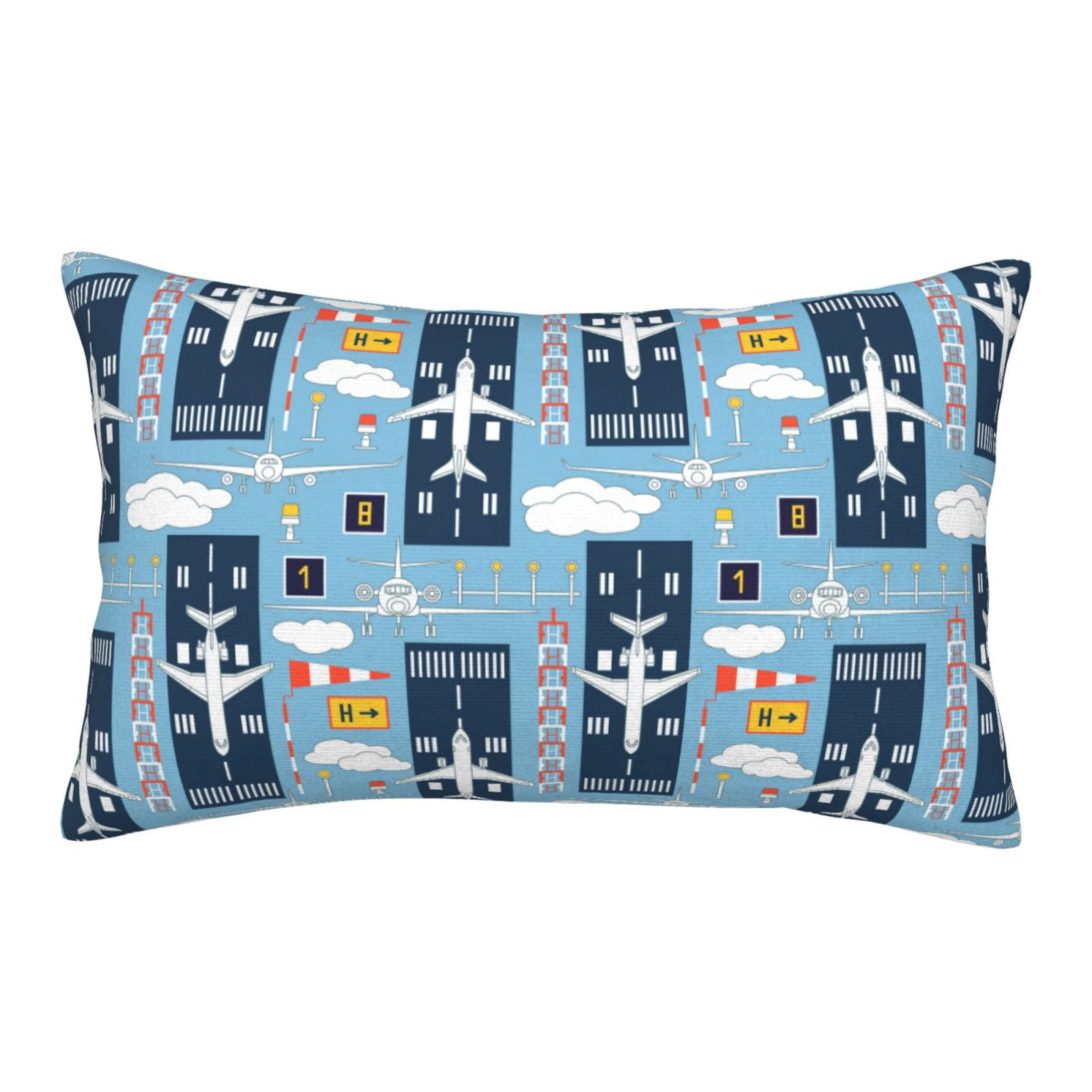 Adobk Airplanes and Aviation Signs Print Pillowcases Cotton Queen ...