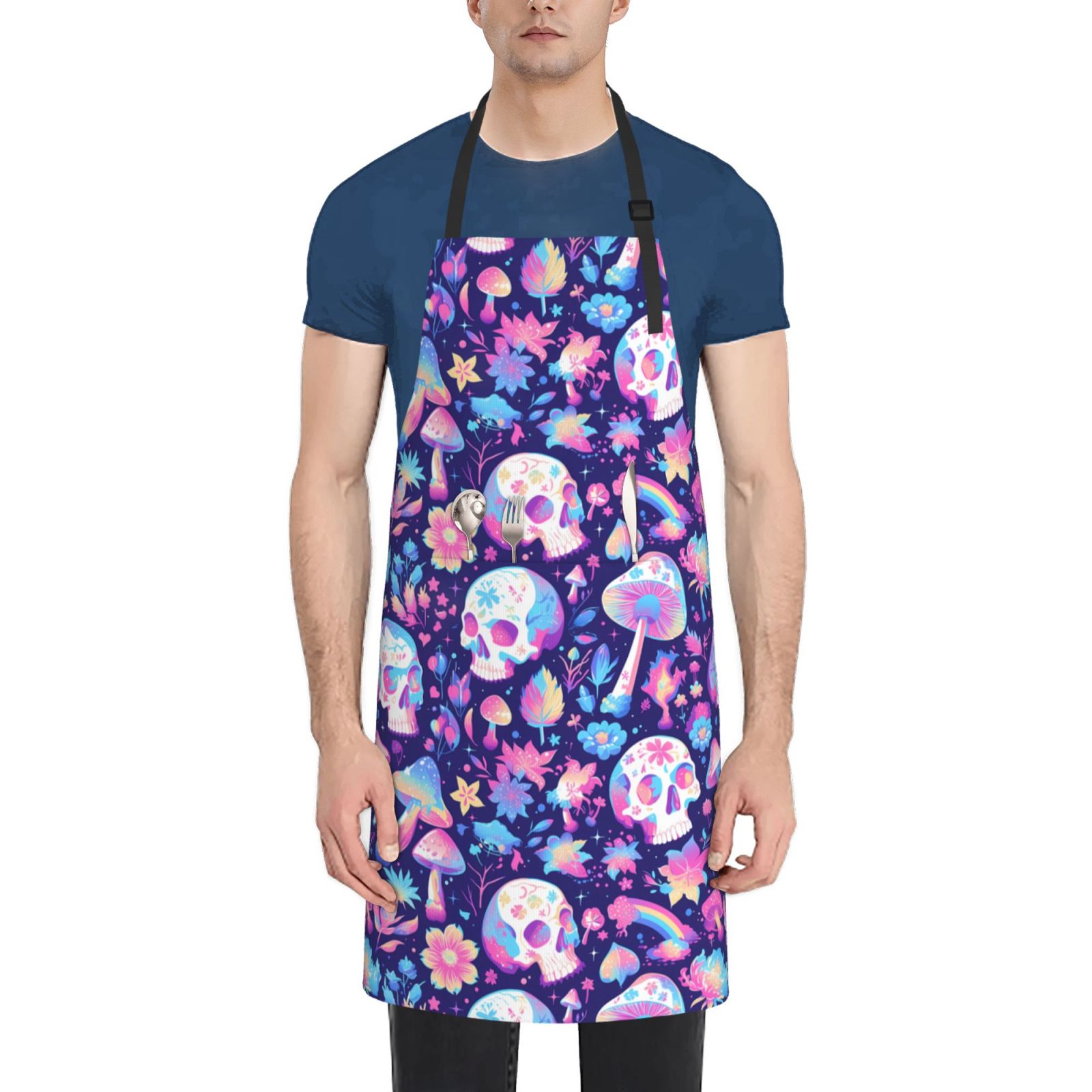 Lukts Adjustable Apron with 2 Pockets Chef Cooking Kitchen Restaurant ...