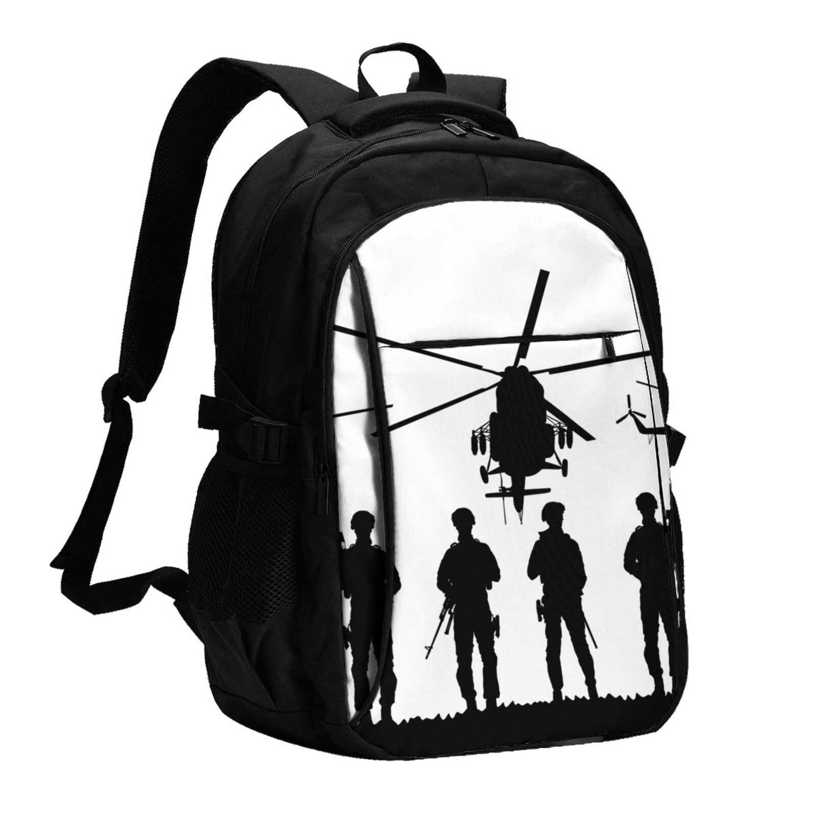 Adobk Army Soldiers With Sniper Rifle On Duty Print Travel Laptop ...