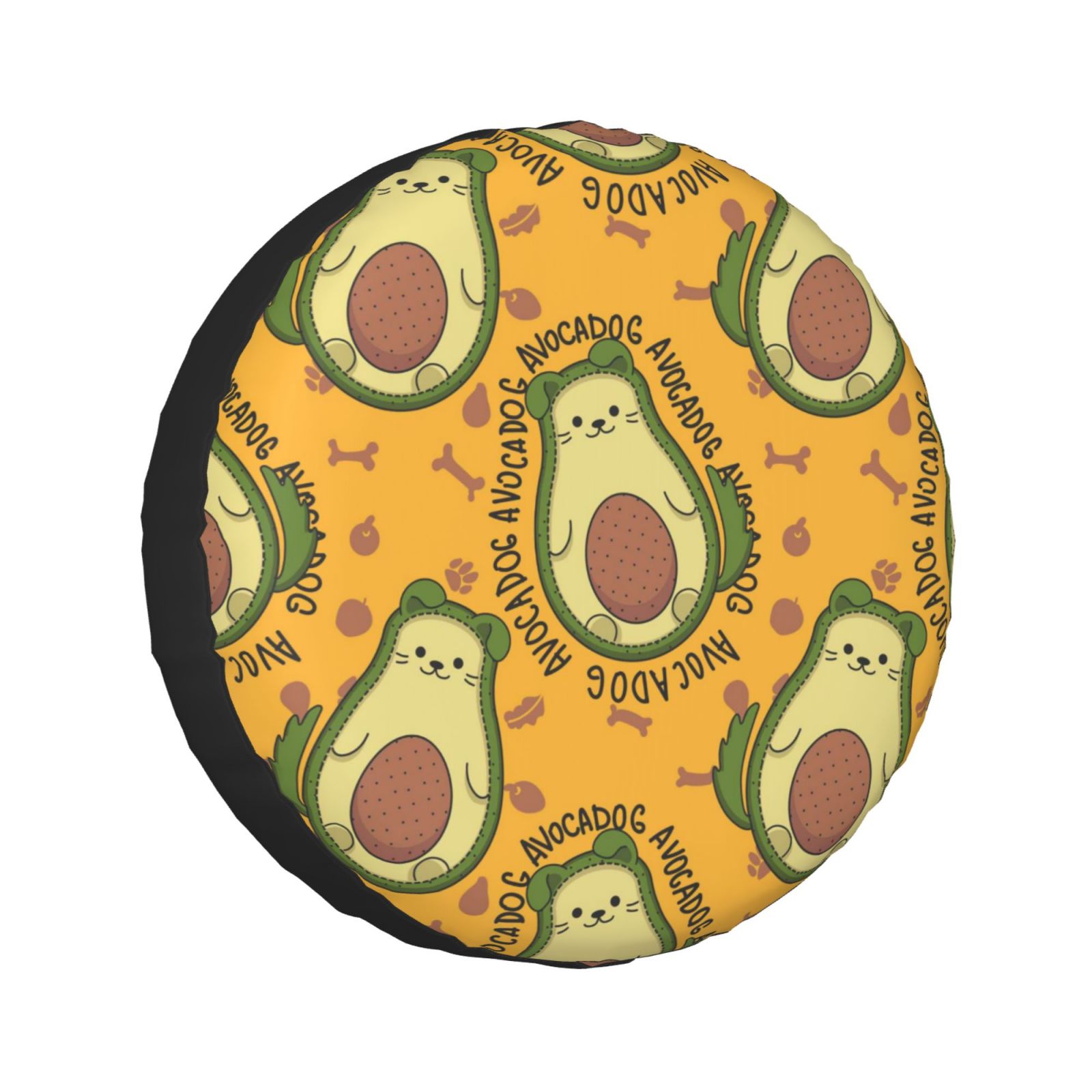 Adobk Avocado Dog Spare Tire Wheel Cover For Car Truck Suv Camper Trailer Universal Fit ...