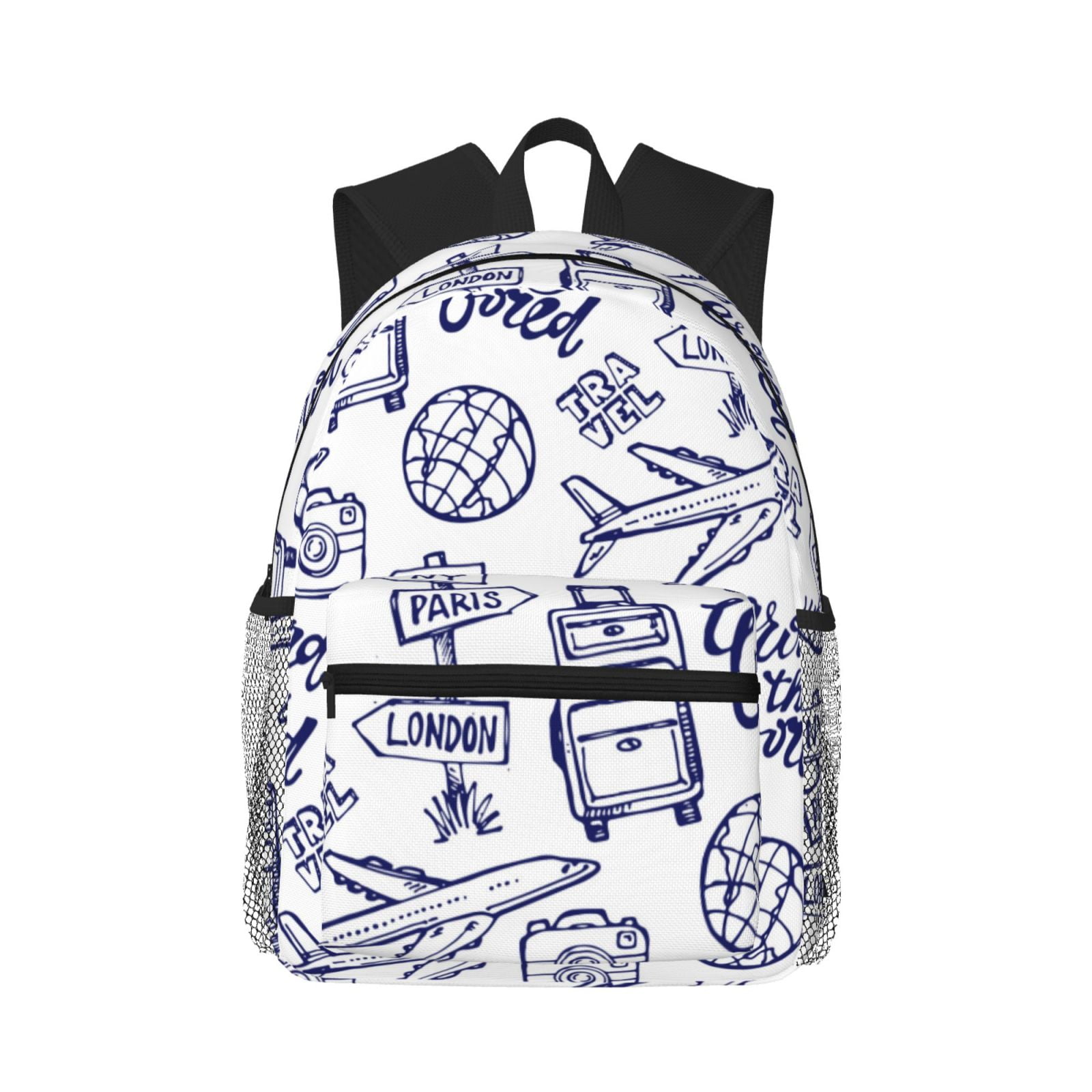 Adobk Backpack For Women Men Travel Canvas Backpack For Women Vintage ...