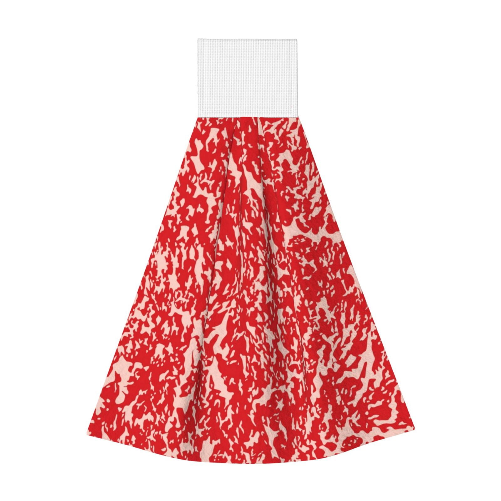 Adobk Beef Print Coral Velvet Hand Wipes Fashion Hanging Kitchen Towel ...