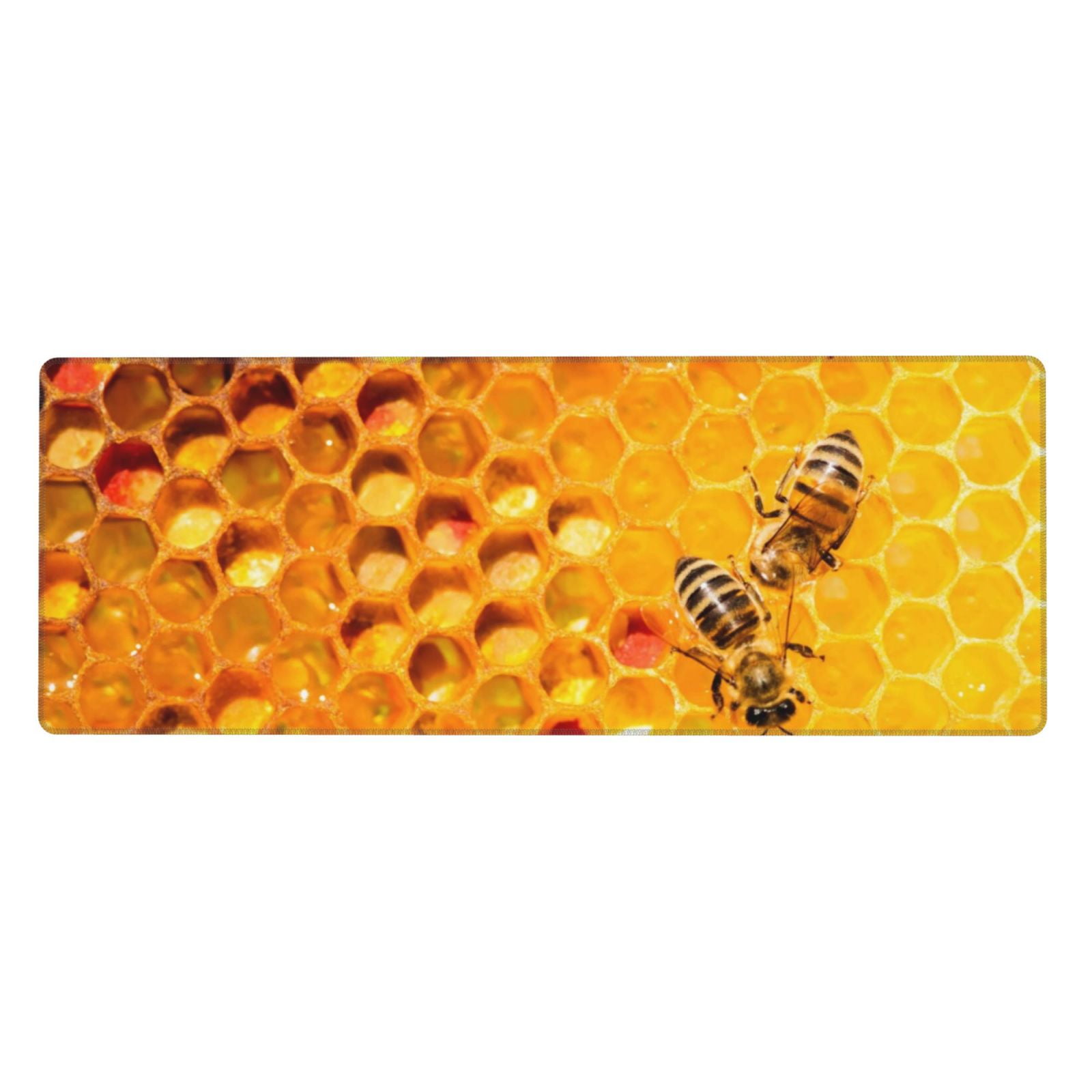 Adobk Bees On Hive Honeycomb Large Gaming Mouse Pad,31.5 X 11.8 In ...