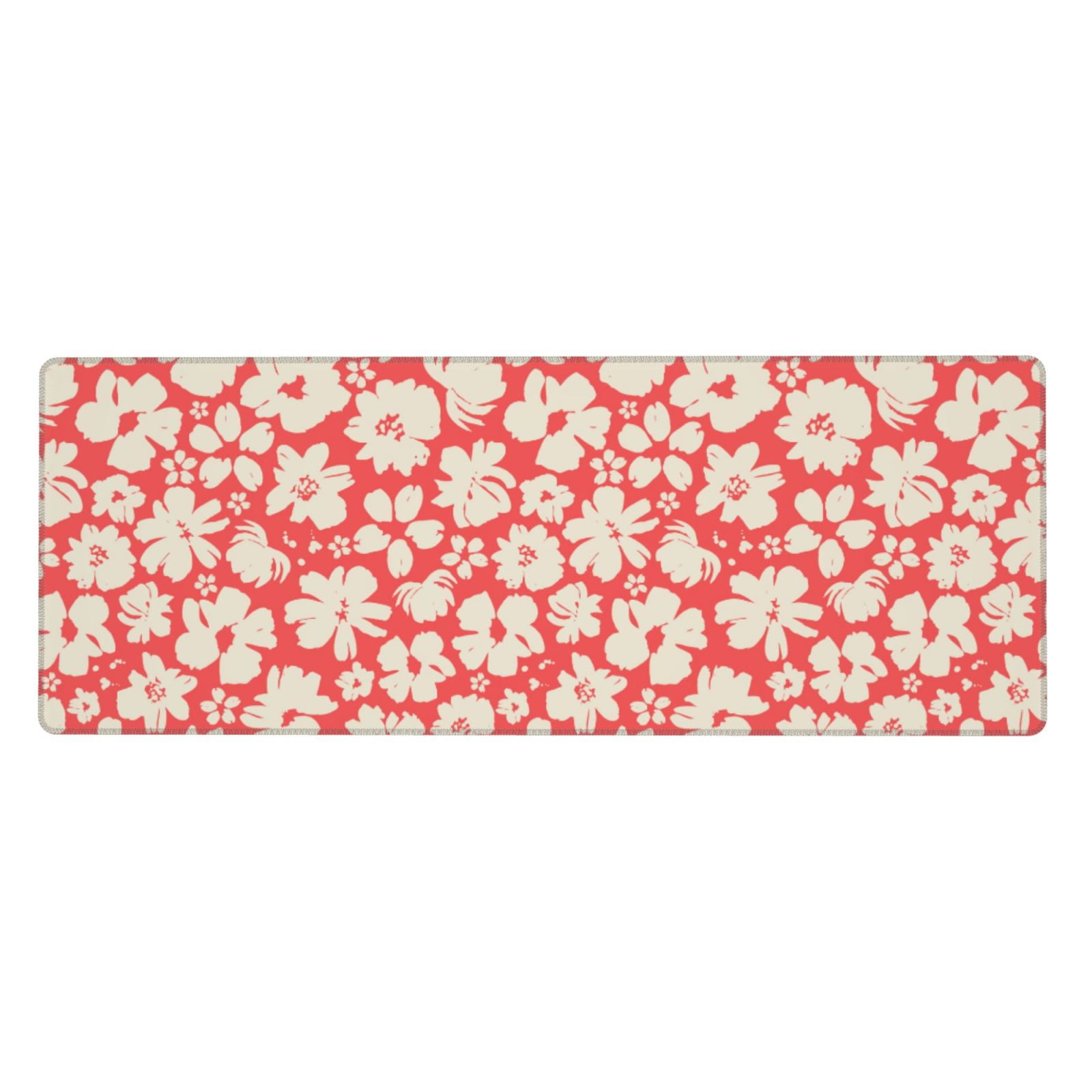 Adobk Beige Flowers Large Gaming Mouse Pad,31.5 X 11.8 In Mouse Mat ...