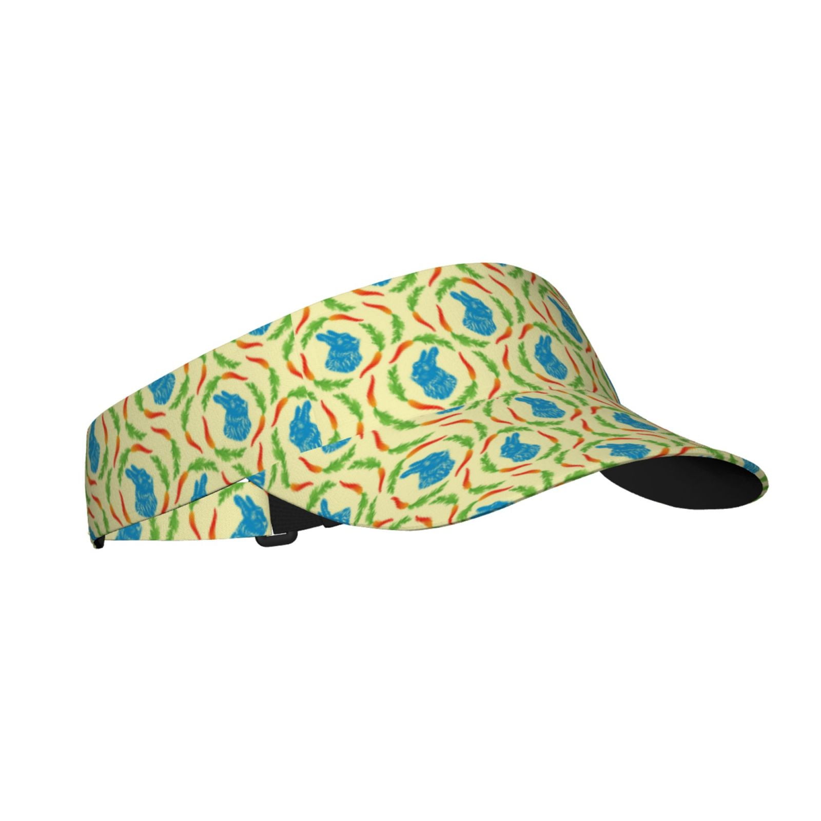 Adobk Blue Rabbit Print Sunscreen Visor Hats for Women & Men, Sport ...
