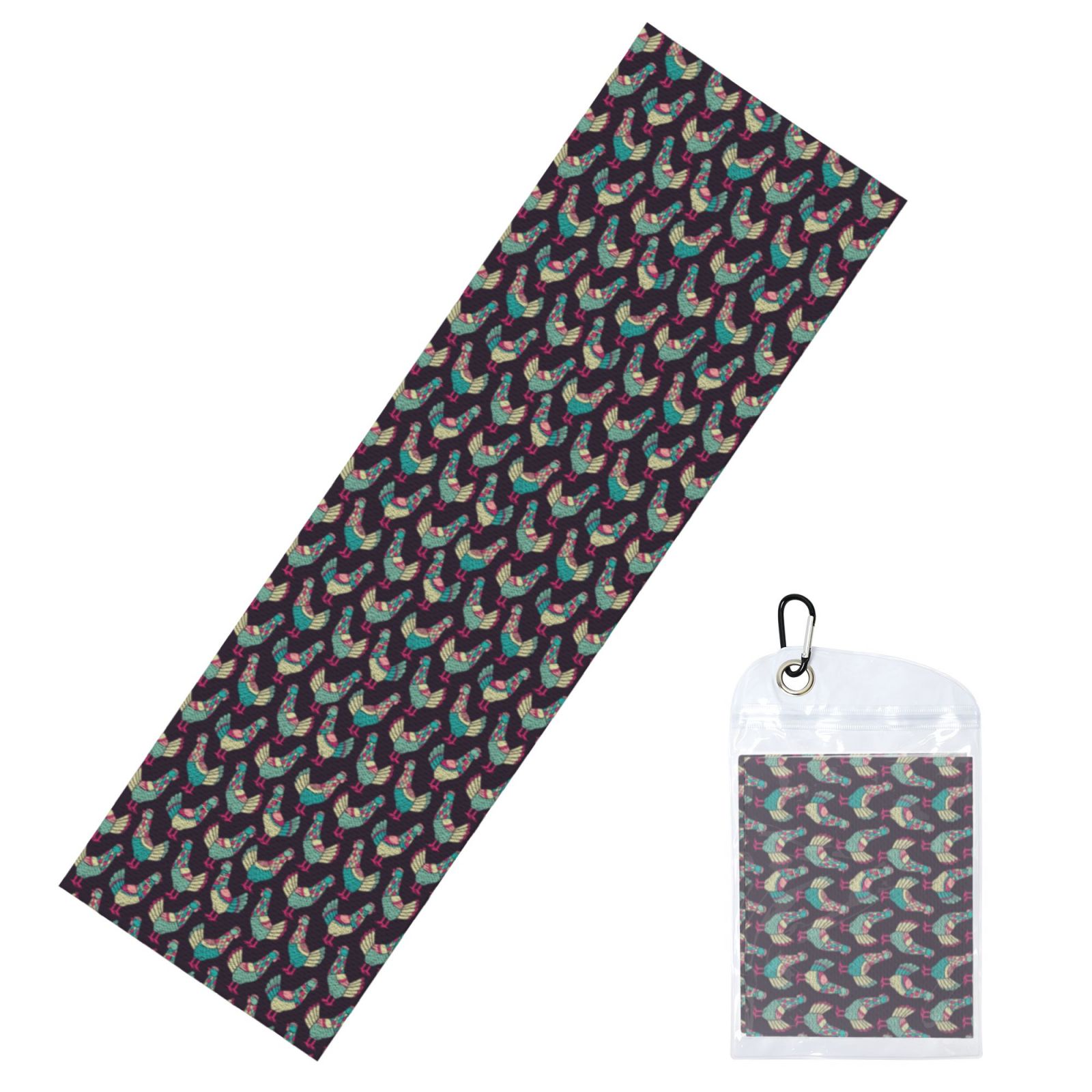 Adobk Bohemian Chicken Print Cold Exercise Towel 12x40 in Ice Towel ...