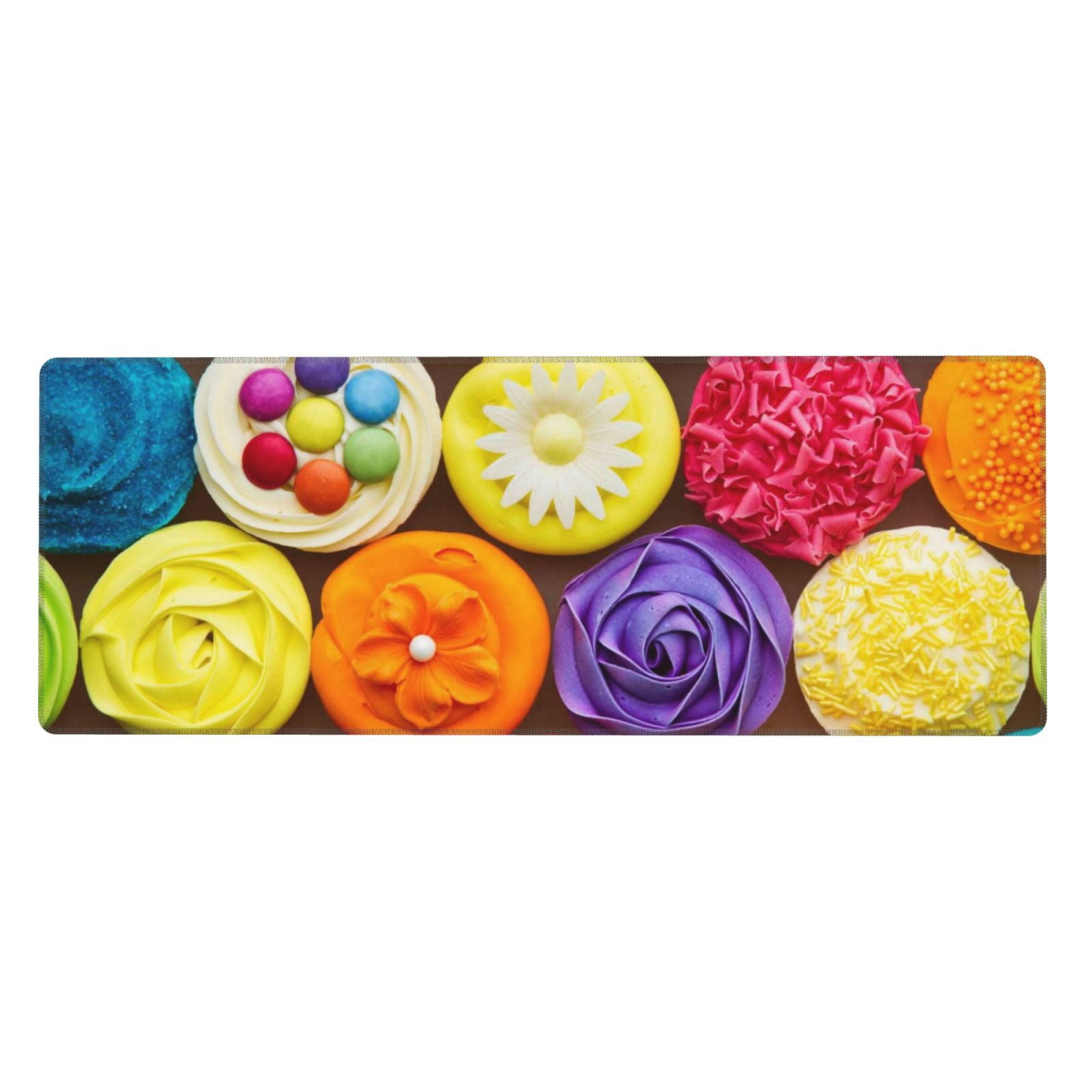 Adobk Brightly Colored Cupcakes Large Gaming Mouse Pad,31.5 X 11.8 In ...
