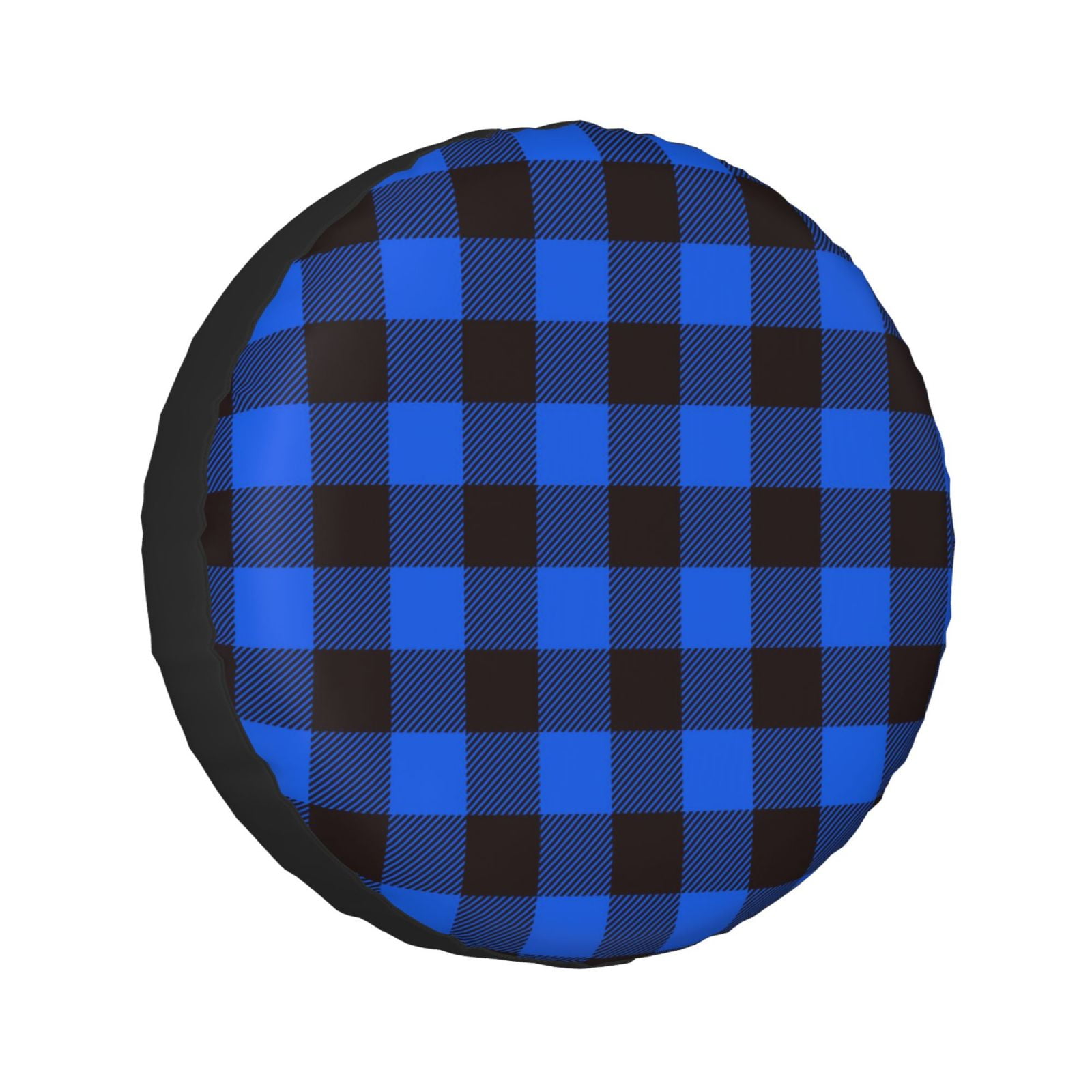 Adobk Buffalo Plaid Blue Black Spare Tire Wheel Cover For Car Truck Suv ...