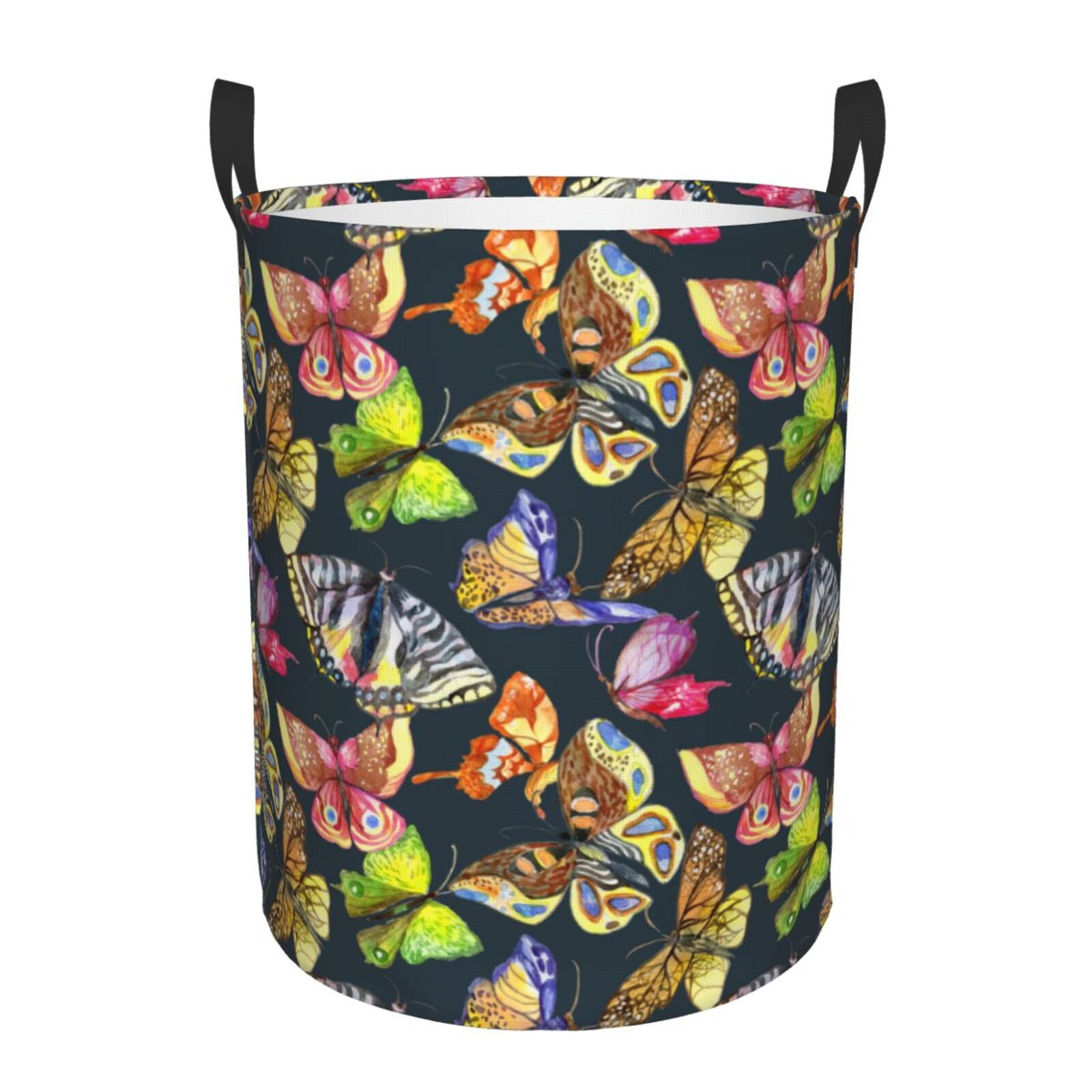 Adobk Butterfly Wild Insect Print Laundry Basket,irty Clothes Hamper ...