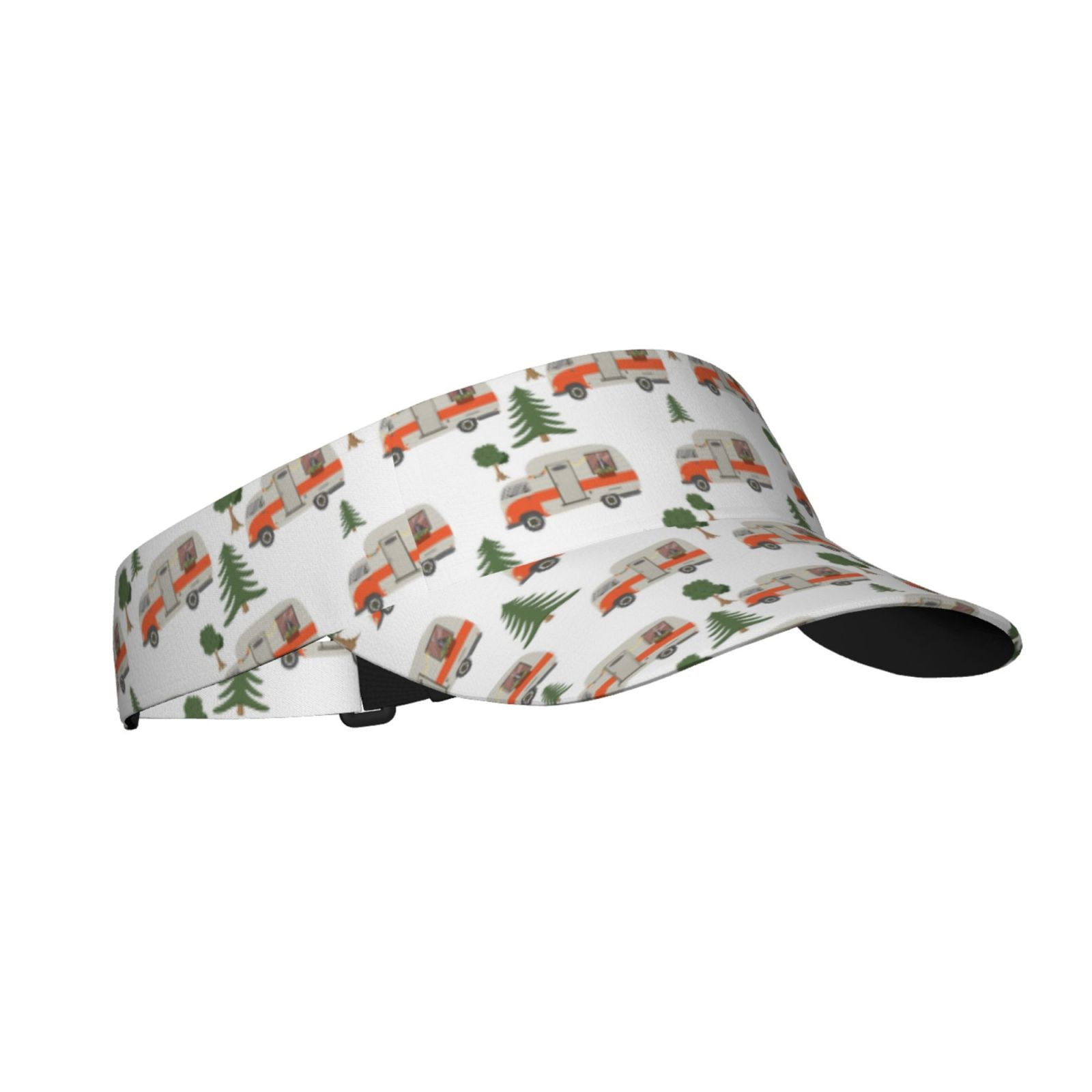 Adobk Camp Van Print Sunscreen Visor Hats for Women & Men, Sport Empty ...