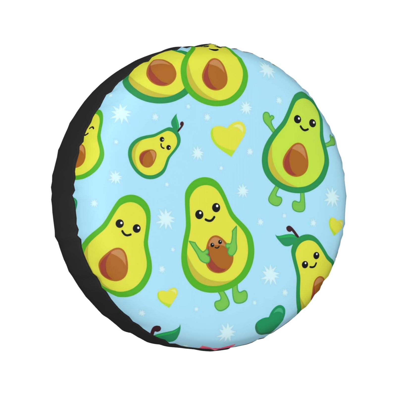 Adobk Cartoon Avocado Spare Tire Wheel Cover For Car Truck Suv Camper ...