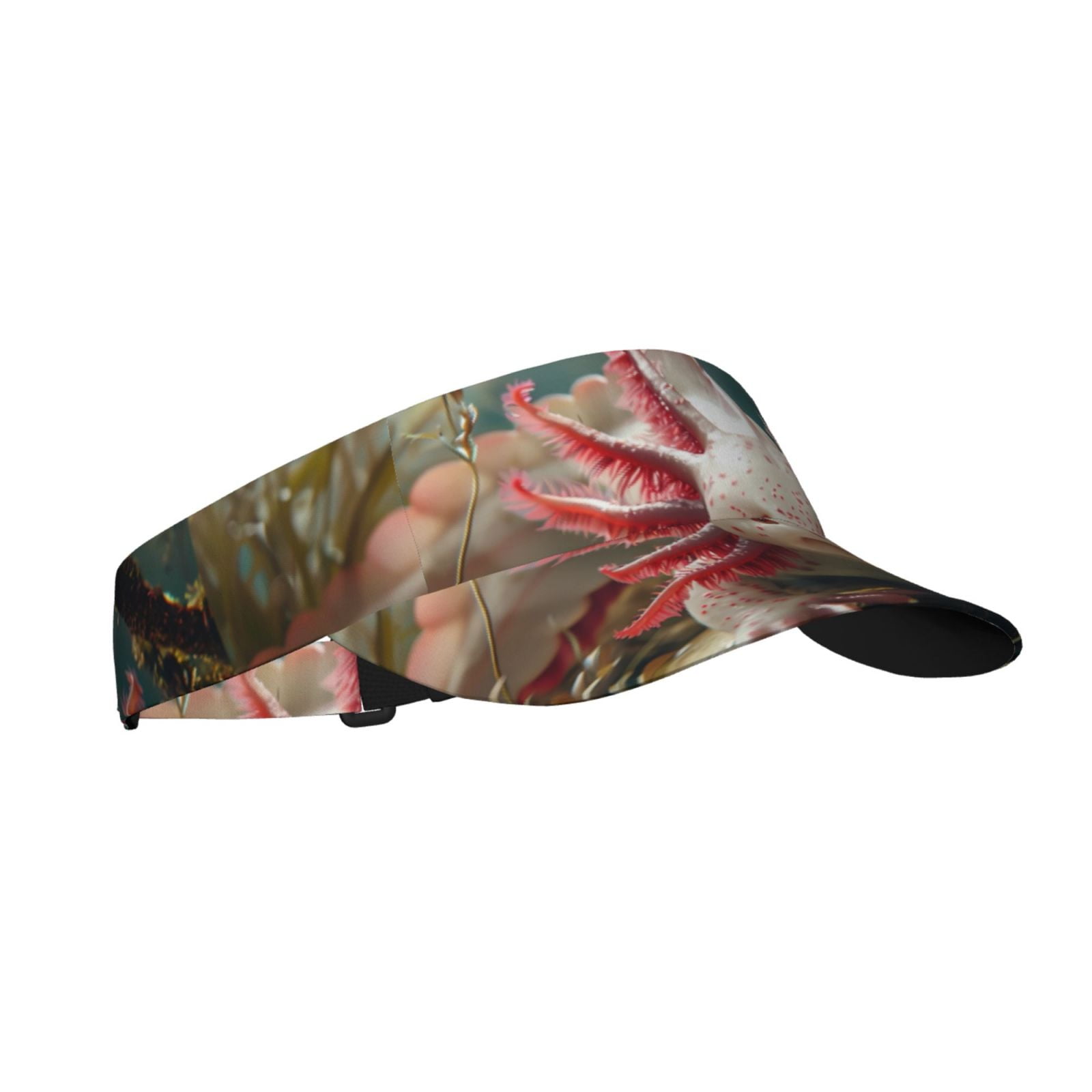 Adobk Colorful Axolotl Underwater Print Sunscreen Visor Hats for Women ...