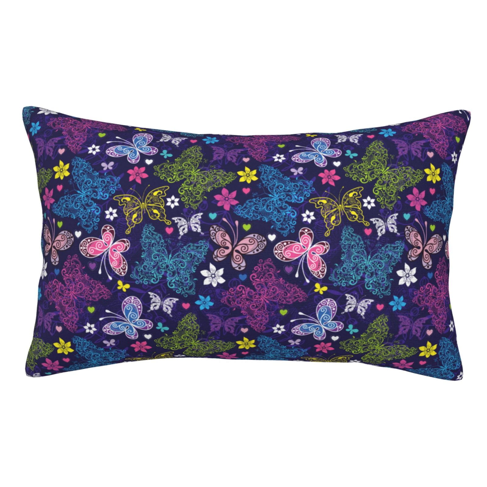 Adobk Colorful Butterflies Print Pillow Cases Standard Size,Pillowcases ...