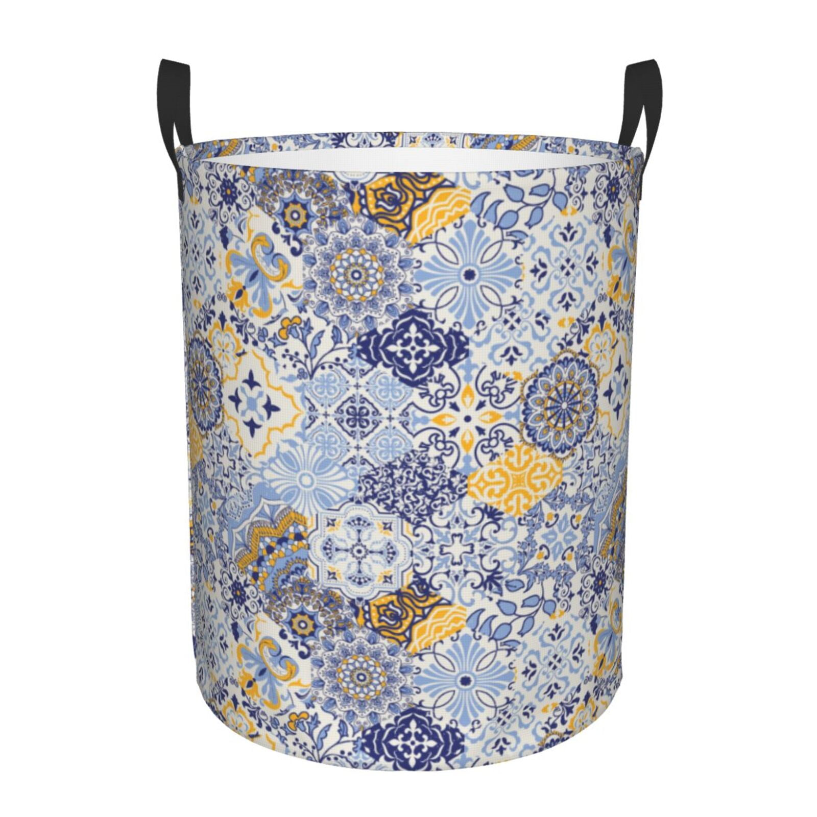 Adobk Colorful Mandalas Print Laundry Basket,irty Clothes Hamper with ...
