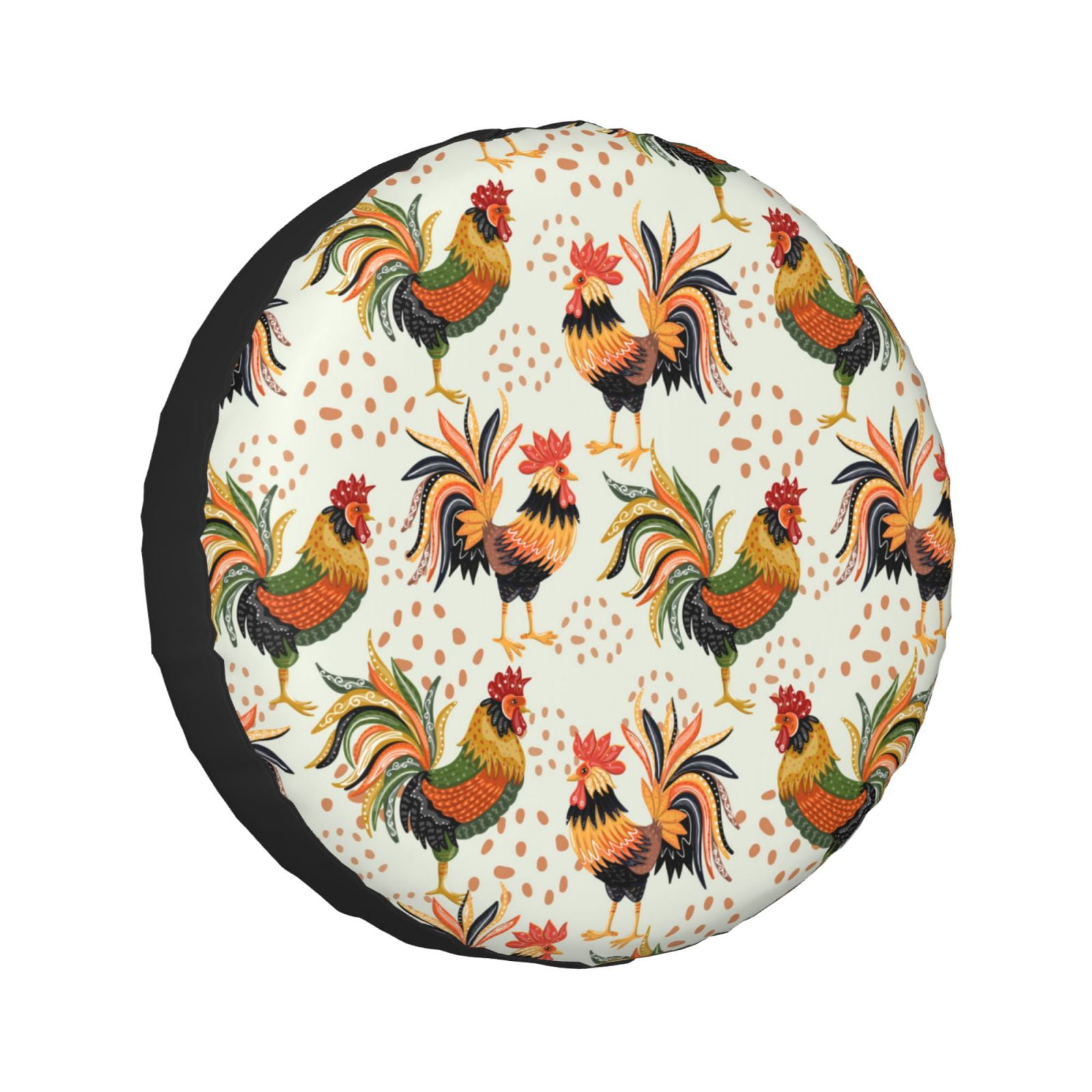 Adobk Colorful Roosters Spare Tire Wheel Cover For Car Truck Suv Camper ...