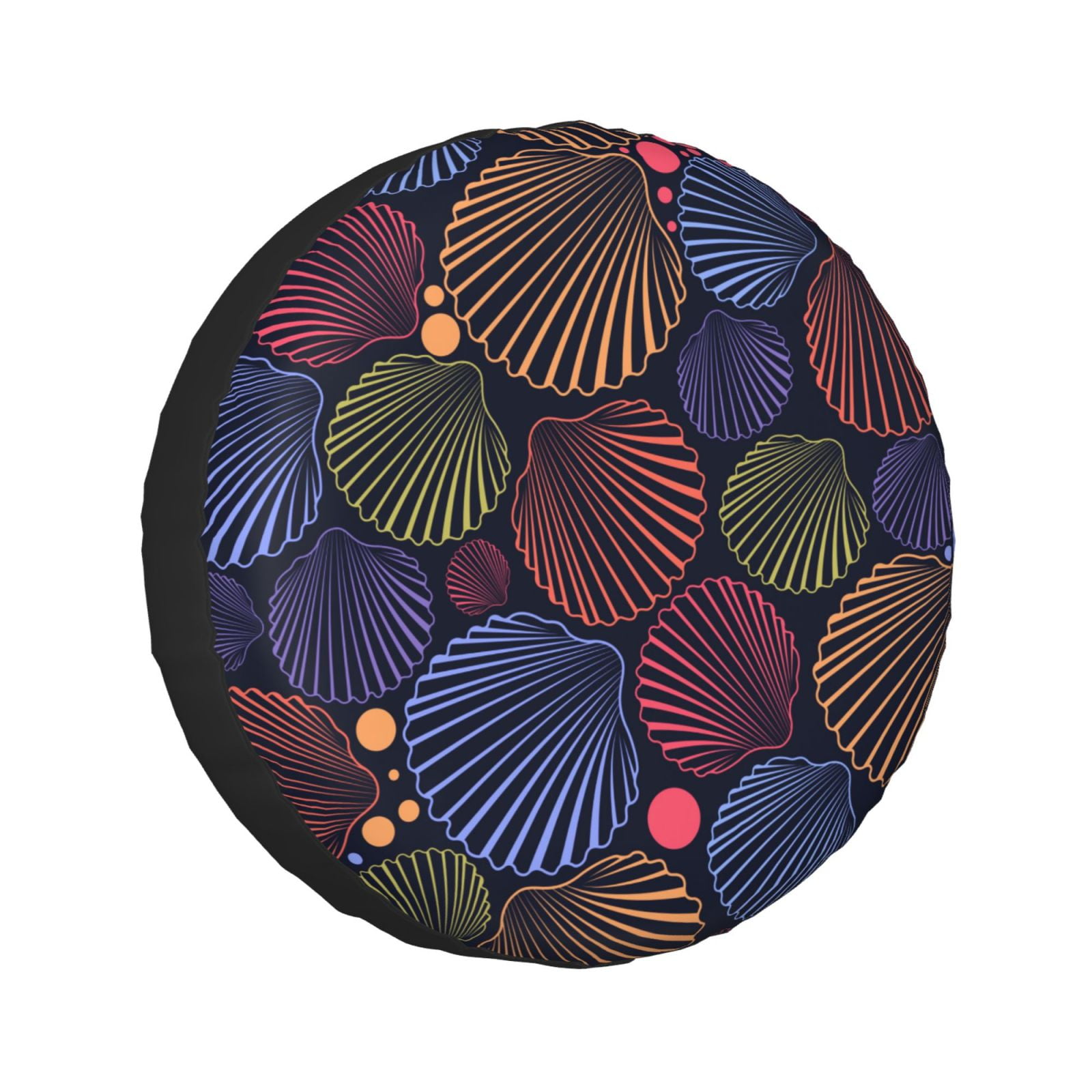 Adobk Colorful Shells Spare Tire Wheel Cover For Car Truck Suv Camper ...