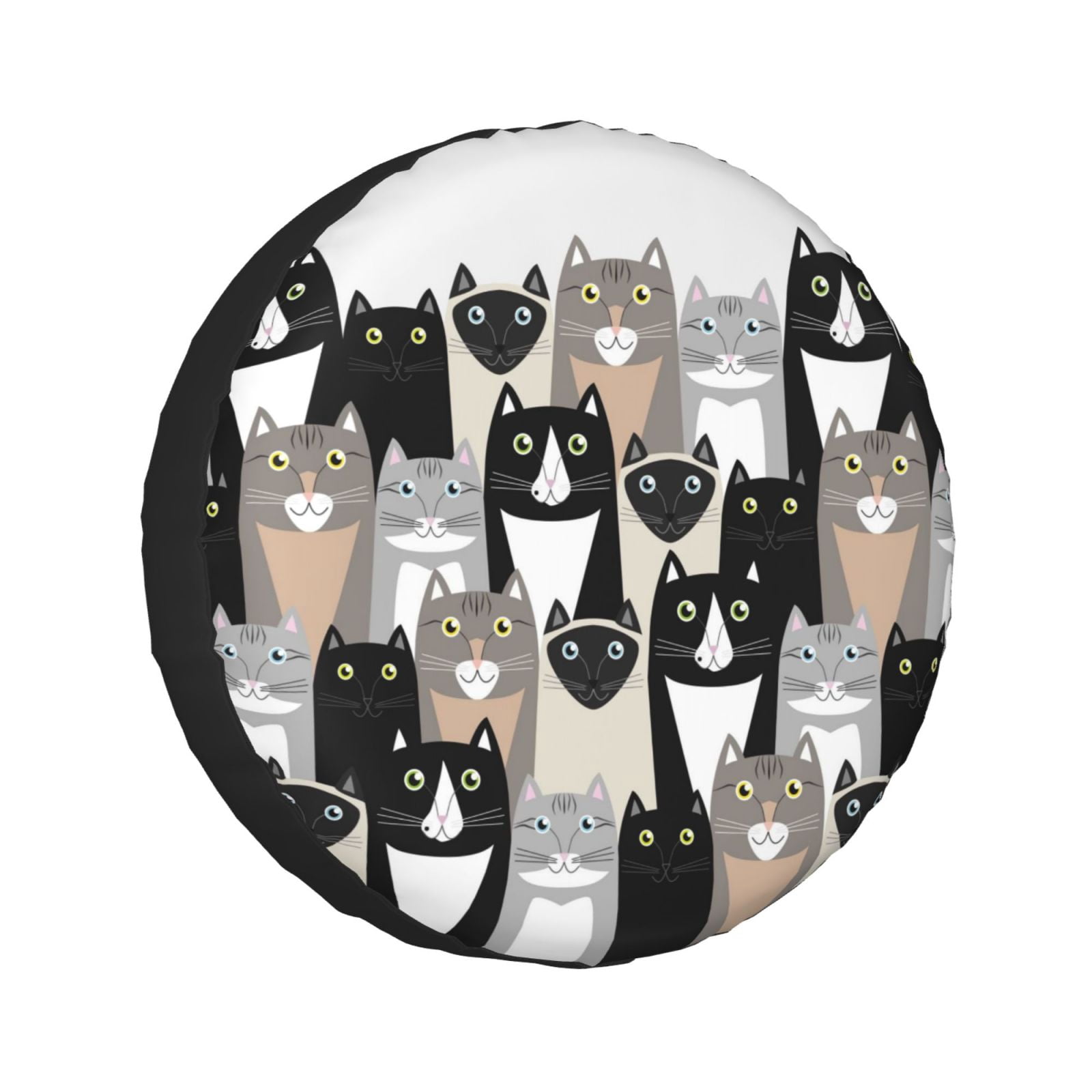 Adobk Colors Cats Spare Tire Wheel Cover For Car Truck Suv Camper ...
