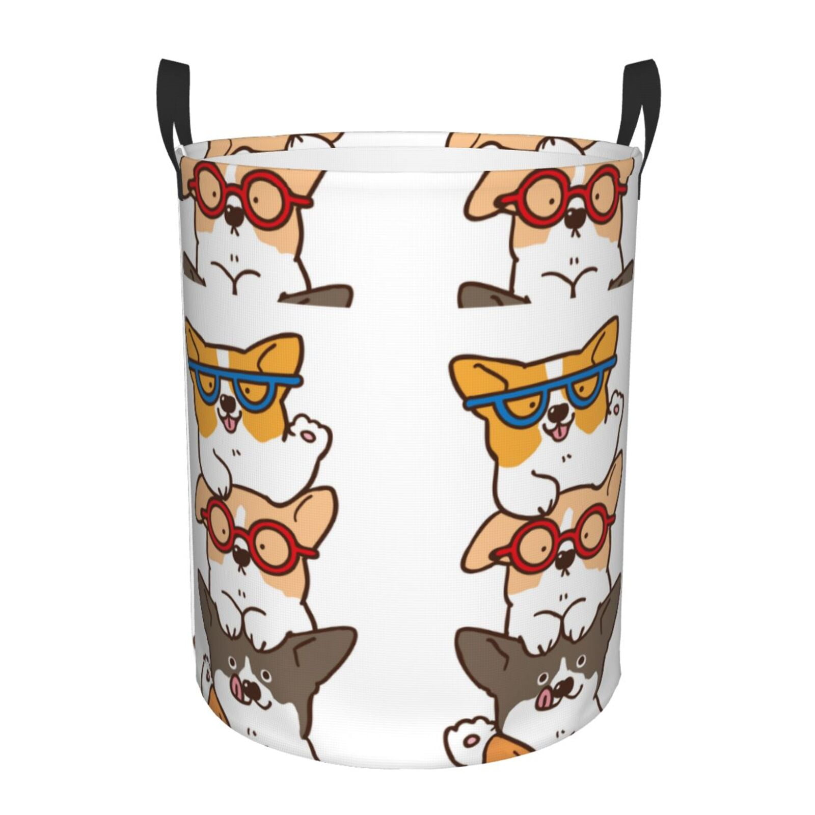 Adobk Corgi Dog2 Print Laundry Basket,irty Clothes Hamper with Handle ...