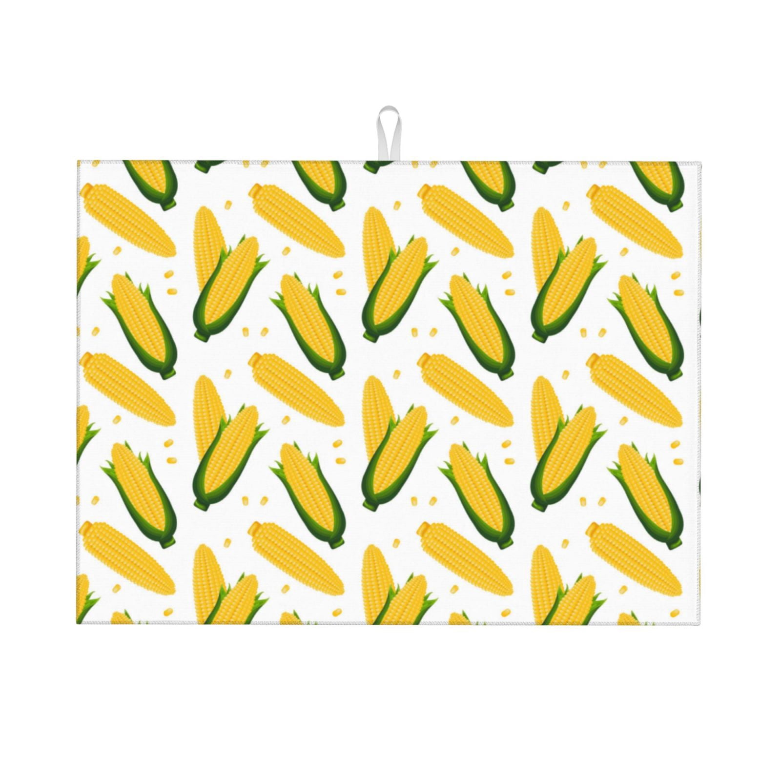 Adobk Corn On The Cob Print Microfiber Dish Drying Mat, Baby Bottle ...