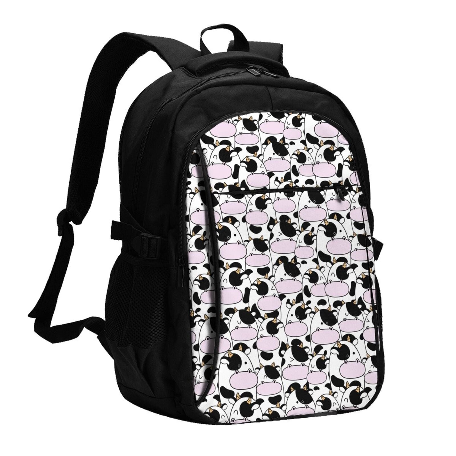 Adobk Cute Animal with Cow Print Travel Laptop Backpack, Anti Theft ...
