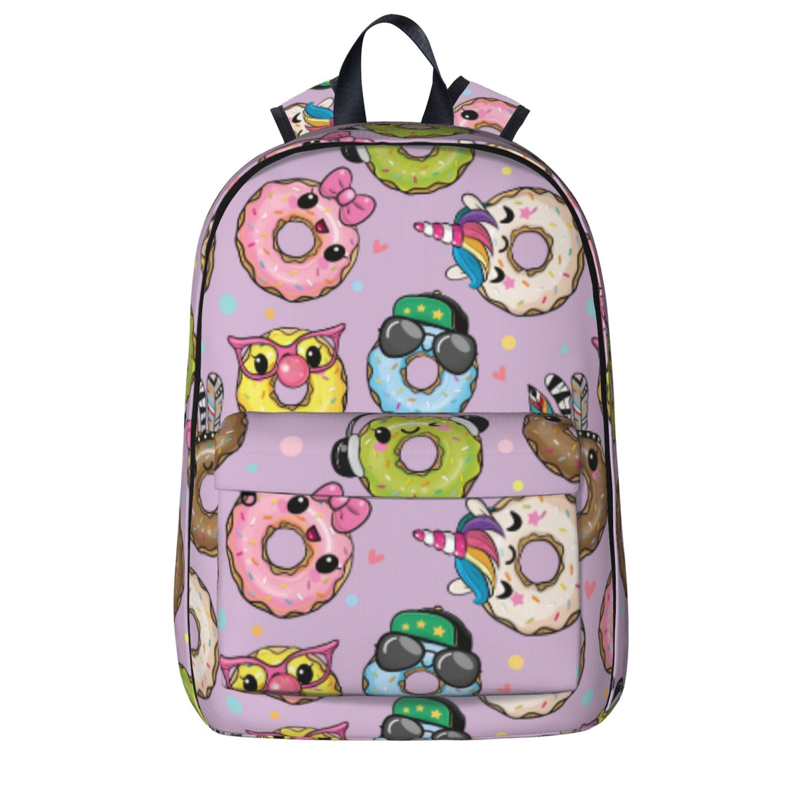 Adobk Cute Donuts Pattern Backpack for Men Women Laptop Backpack ...