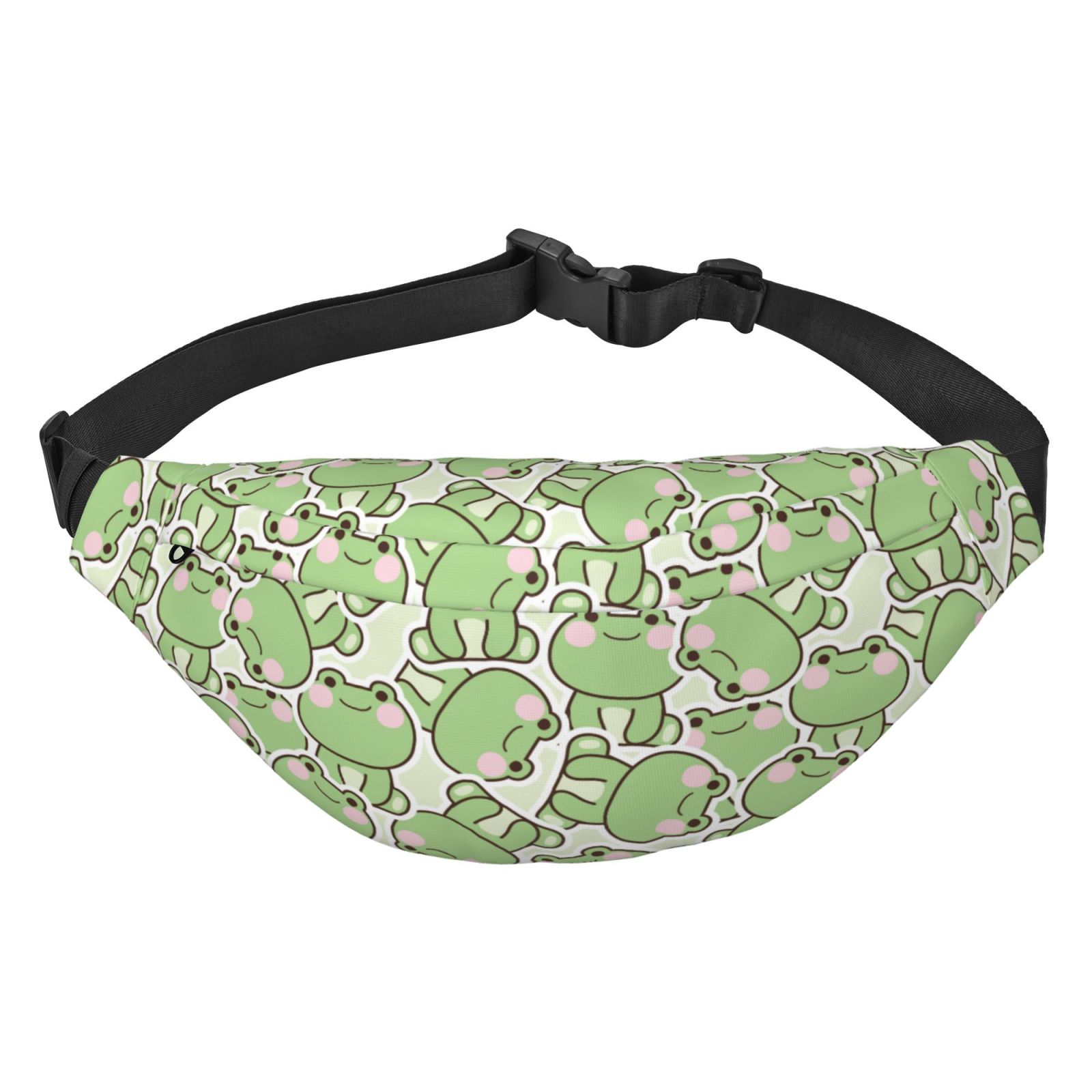 Adobk Cute Frog Print Fanny Pack Waist Packs For Men Women, Waist Bag ...