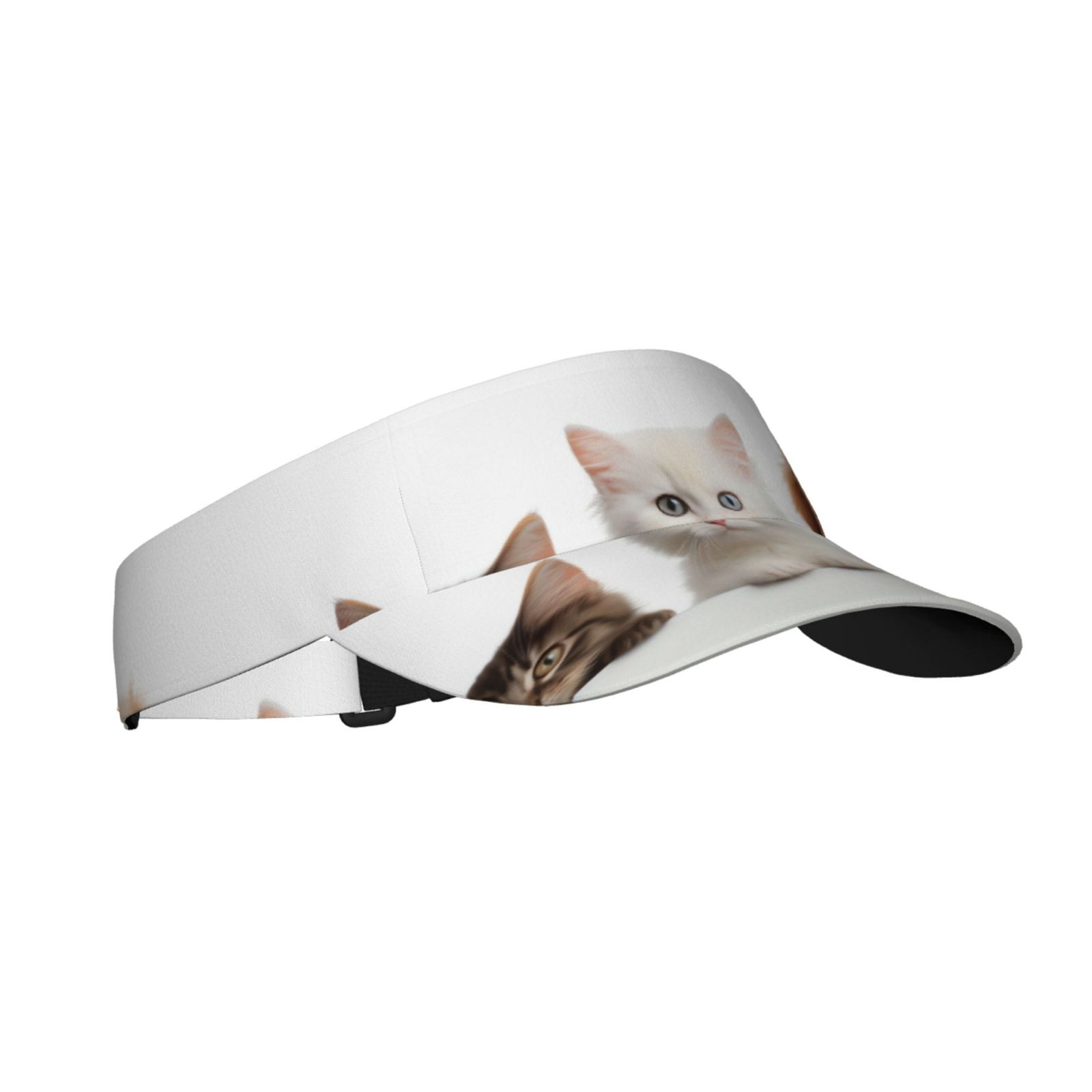 Adobk Cute Kittens And Puppy Print Sunscreen Visor Hats for Women & Men ...
