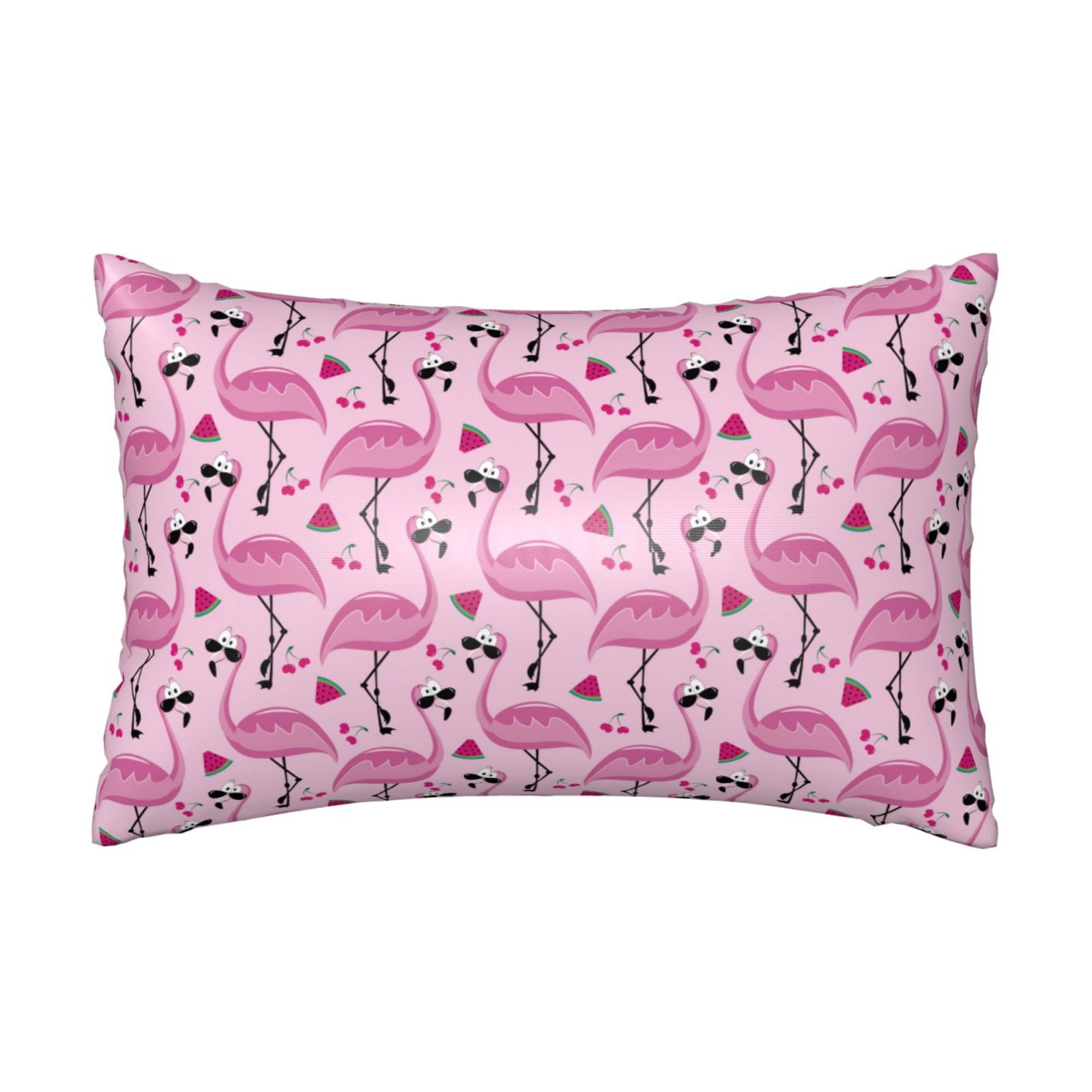 Adobk Cute Watermelon Flamingo Print Pillowcases,Satin Pillow Cases for ...