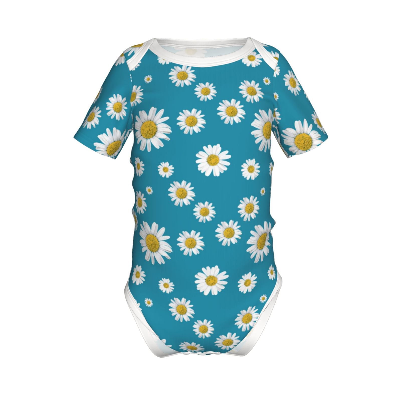 Adobk Daisies Flowers Print Baby Climbing Clothes,Jumpsuit Rompers ...