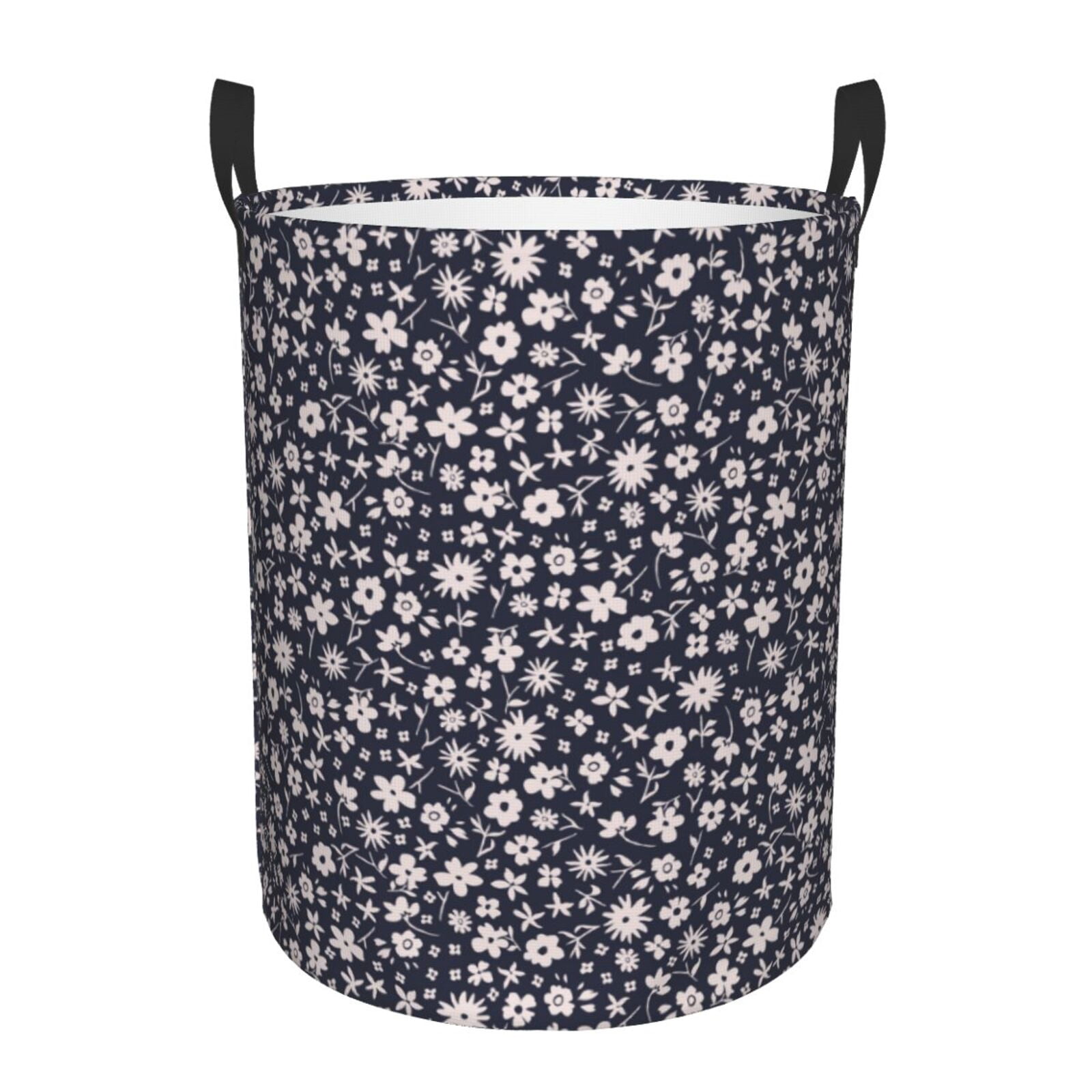 Adobk Daisies Flowers Print Laundry Basket,irty Clothes Hamper with ...