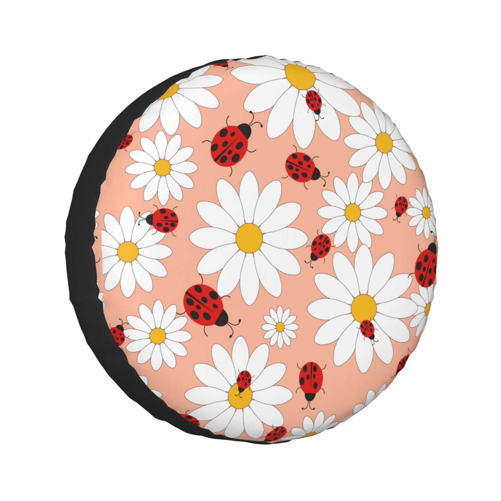 Adobk Daisy And Ladybug Spare Tire Wheel Cover For Car Truck Suv Camper ...