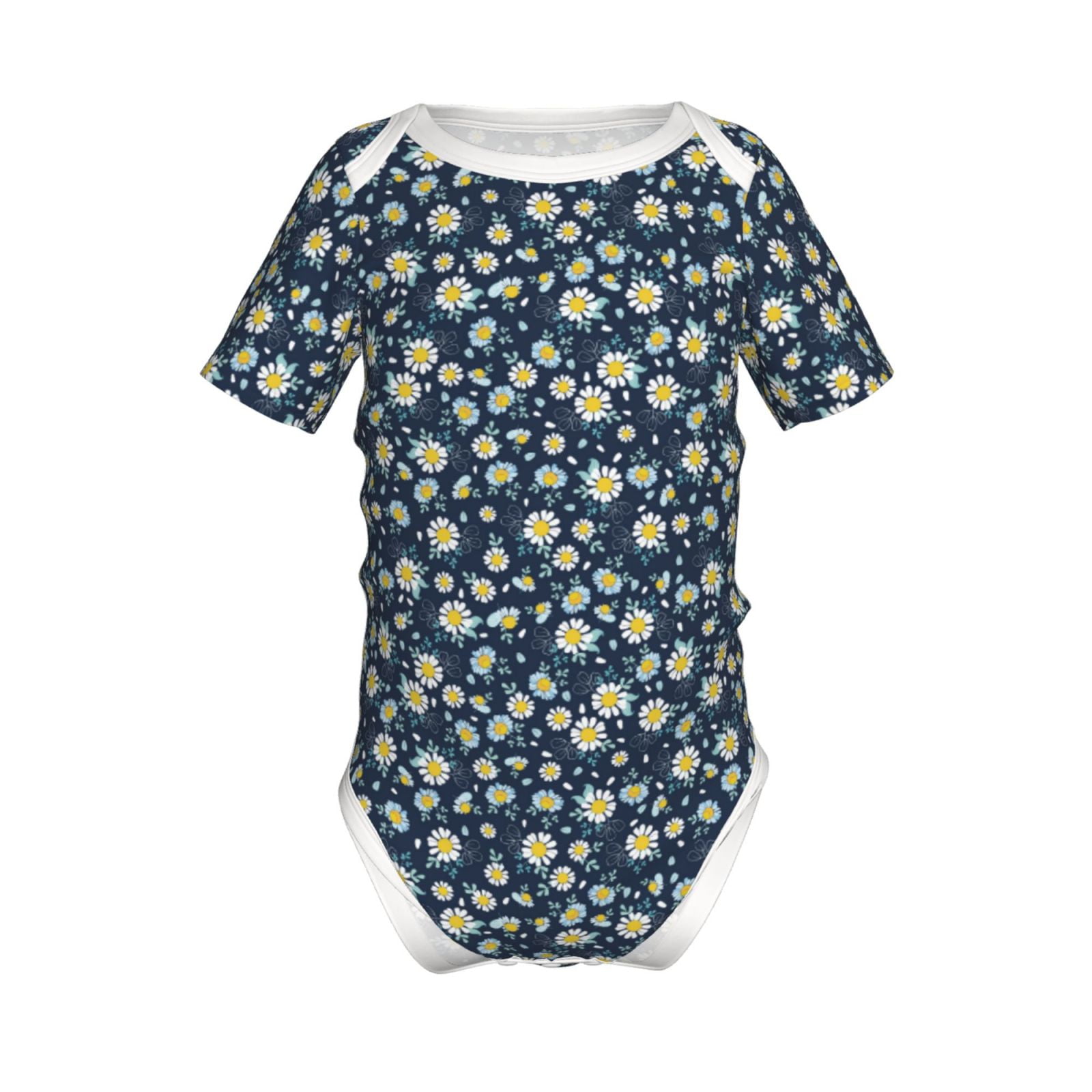 Adobk Daisy Floral B Print Baby Climbing Clothes,Jumpsuit Rompers Classic Rompers Child Short ...