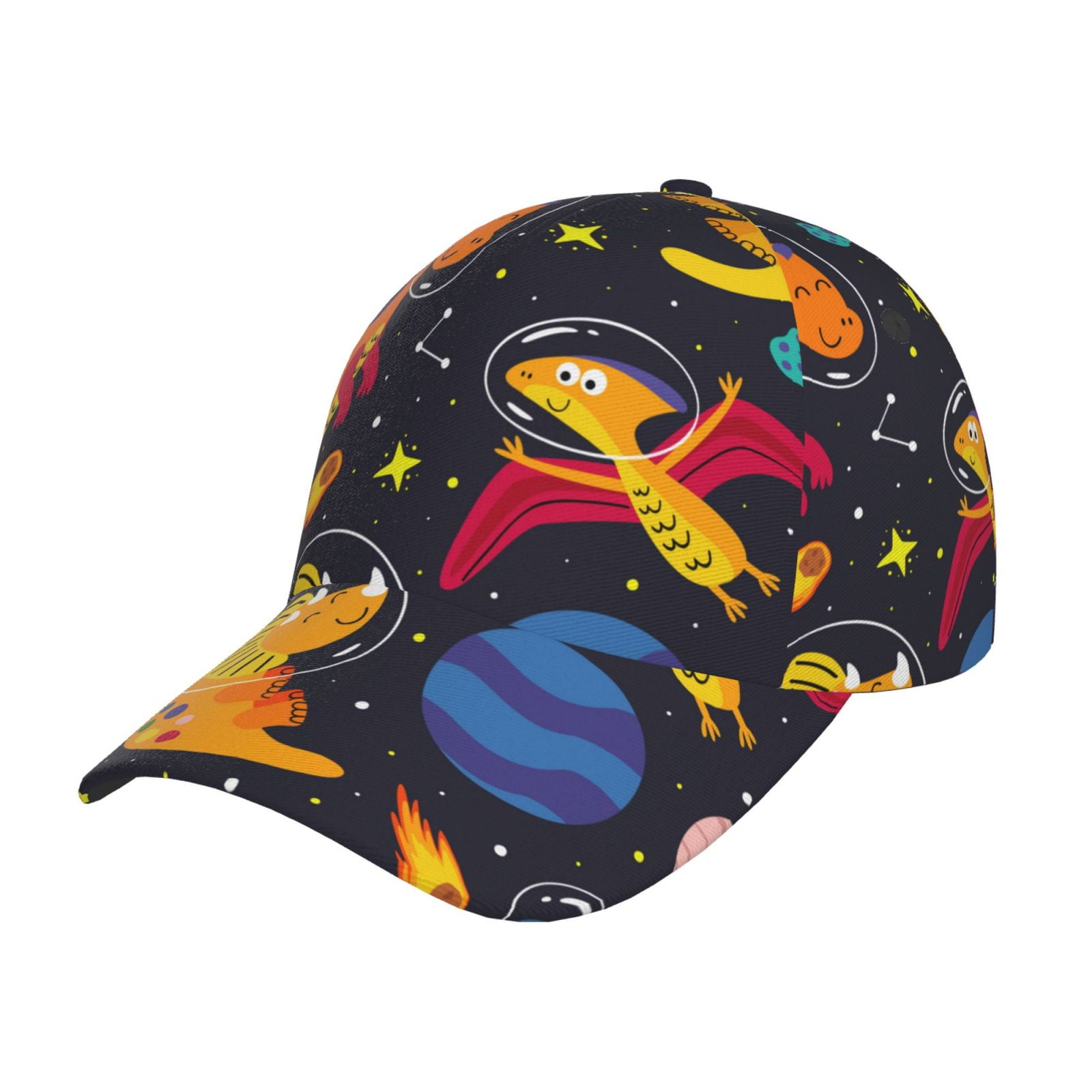 Adobk Dinosaurs In Space Baseball Cap Golf Dad Hat Adjustable Original ...