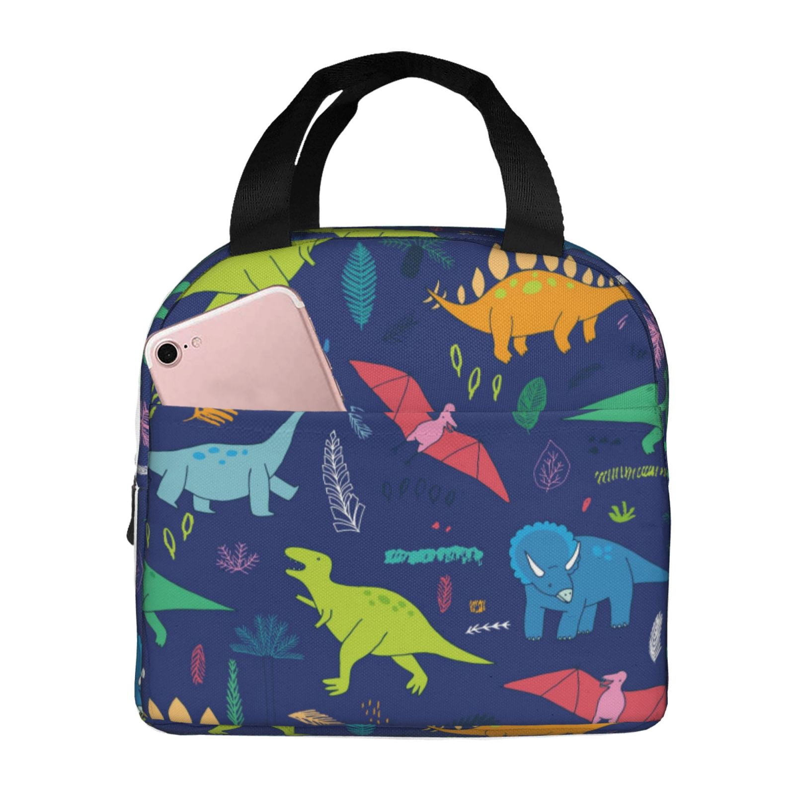 Adobk Dinosaurs Print Lunch Bag for Women Men Insulated Lunch Box for ...