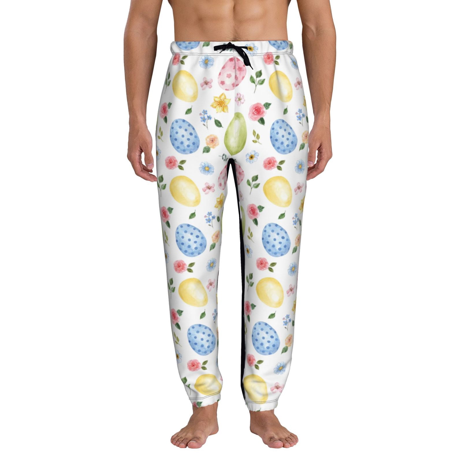 Adobk Easter Egg3 Print Men's Sweatpants Tapered Joggers for Men ...
