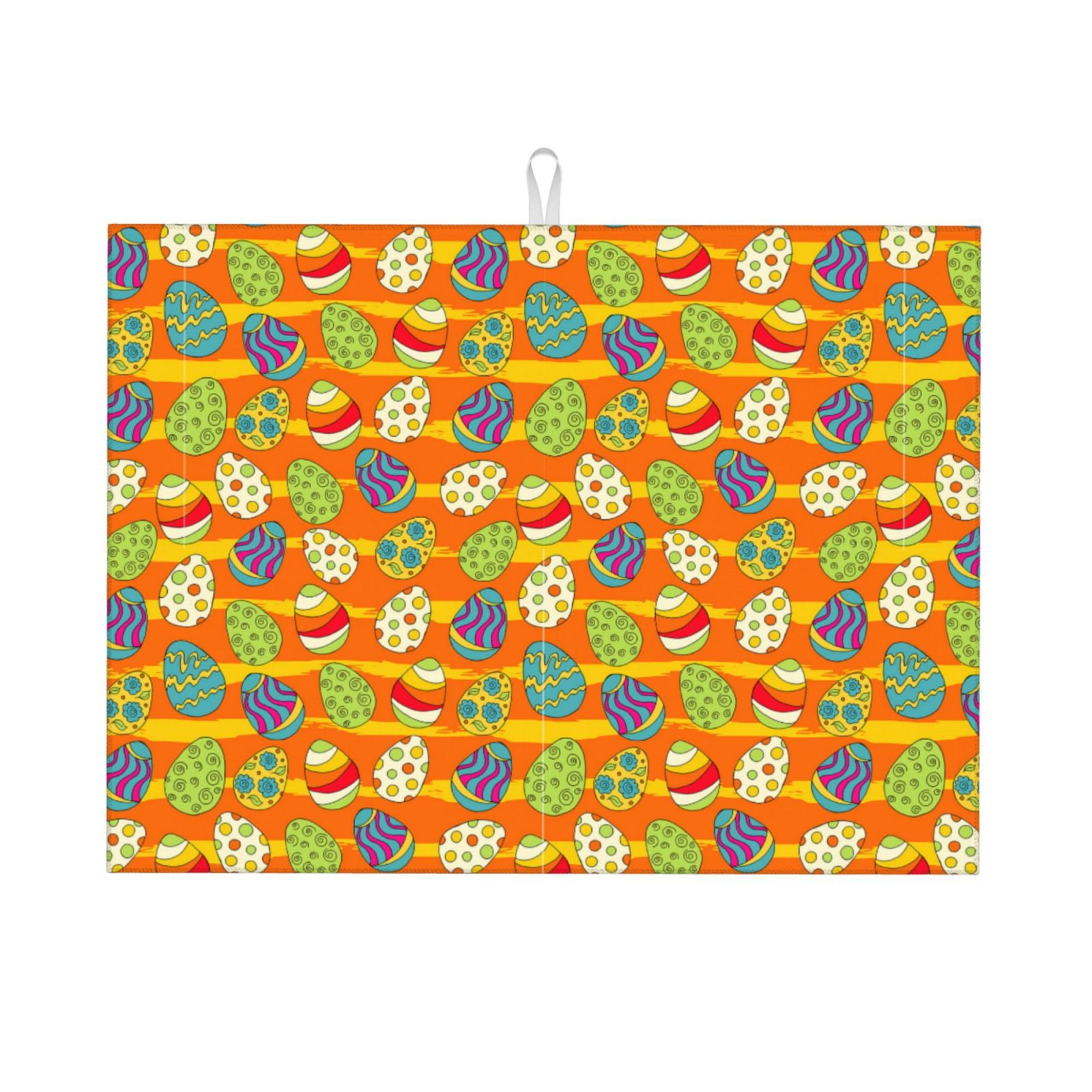 Adobk Easter eggs Print Microfiber Dish Drying Mat, Baby Bottle Drying ...