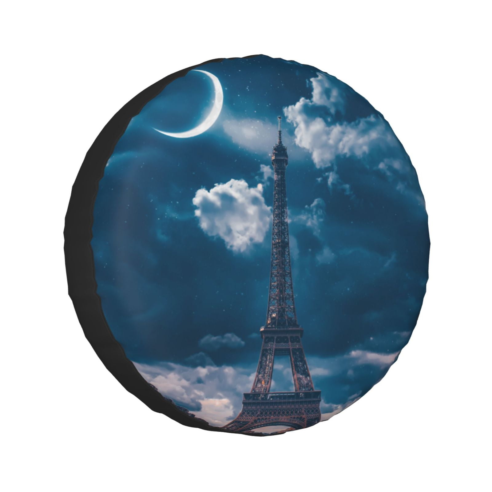 Adobk Eiffel Tower At Night Spare Tire Wheel Cover For Car Truck Suv ...