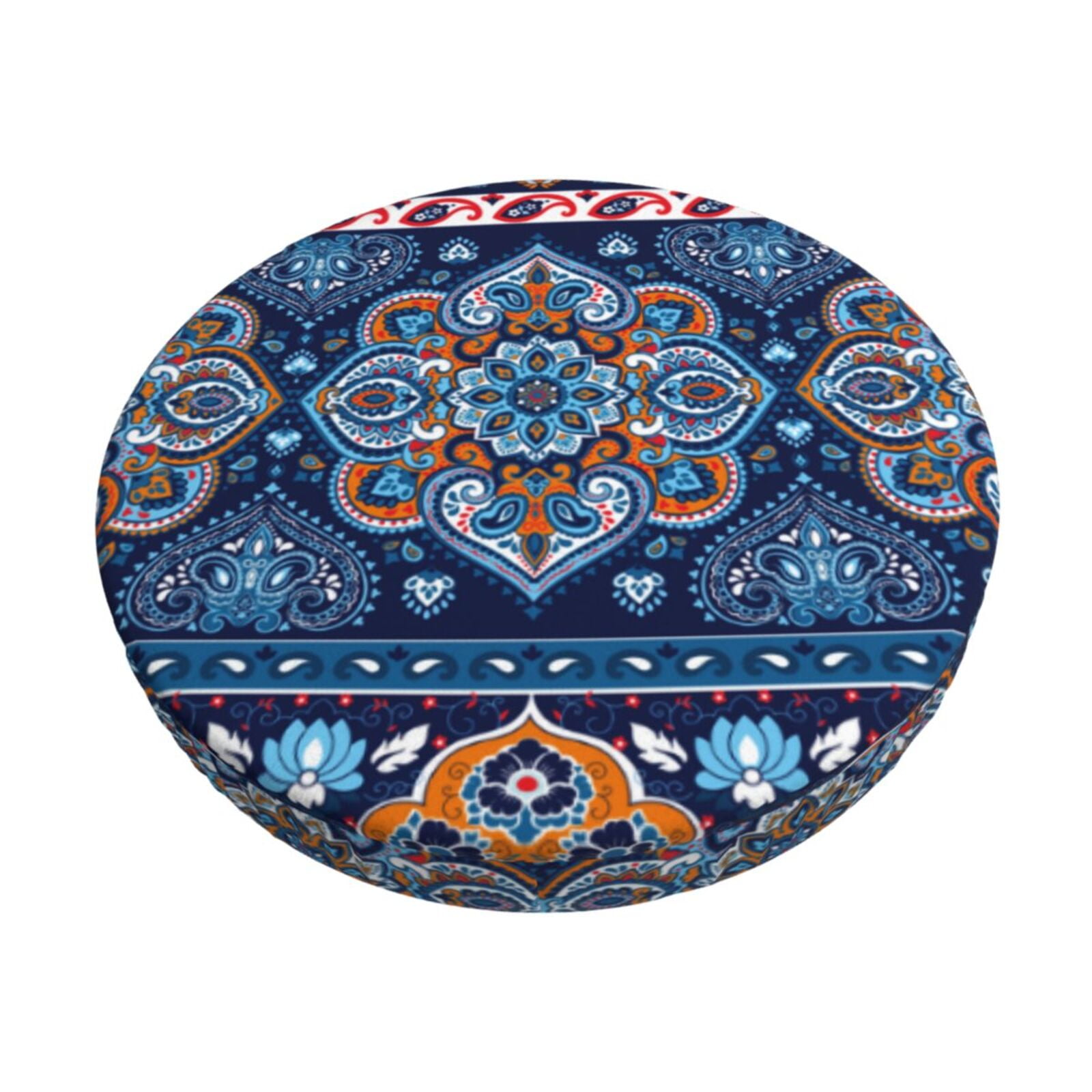 Adobk Ethnic Mandala Round Bar Stool Covers - Super Soft And Washable ...